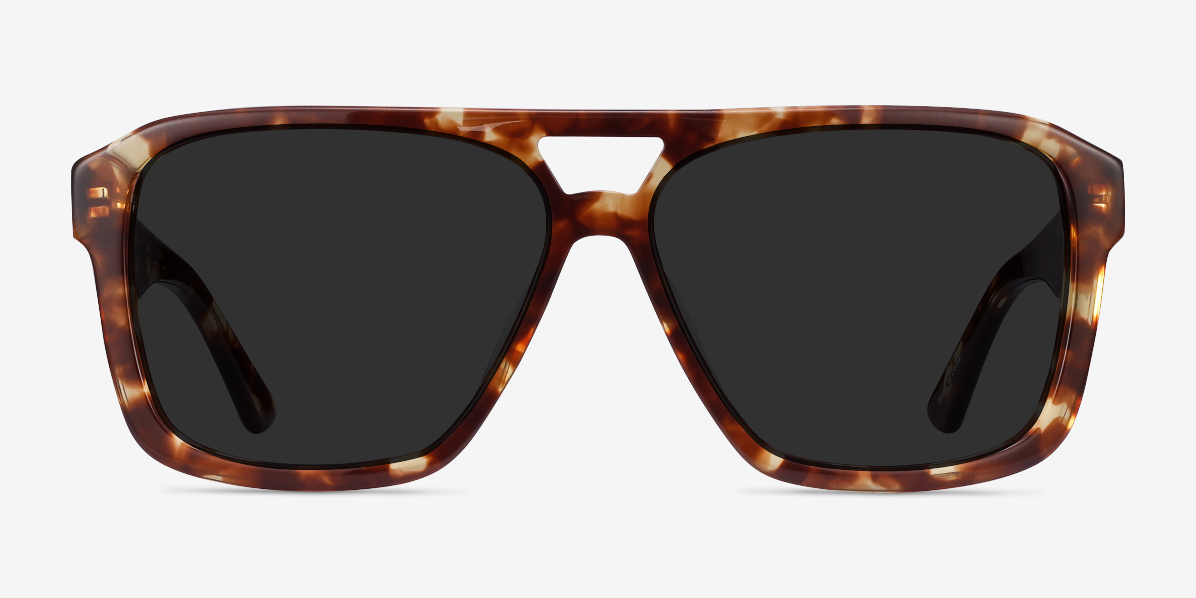 Bauhaus - Aviator Havana Tortoise Frame Sunglasses For Men | Eyebuydirect