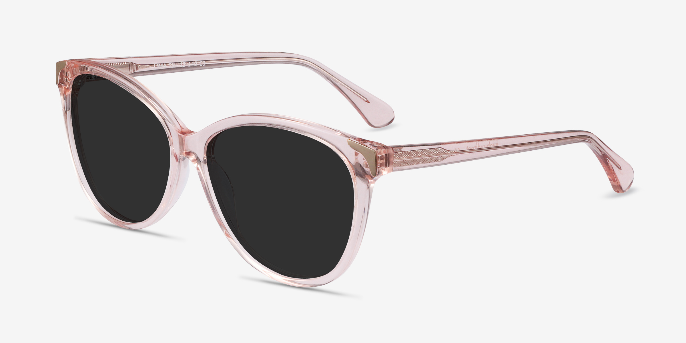 Lima - Cat Eye Clear Pink Frame Sunglasses For Women | Eyebuydirect