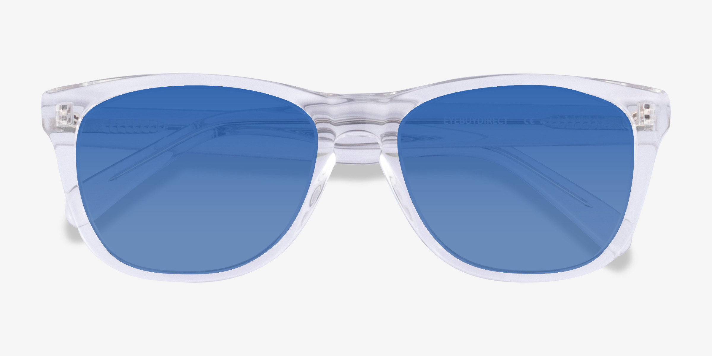 Malibu - Rectangle Clear Frame Prescription Sunglasses | Eyebuydirect