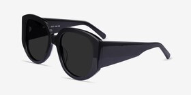 Bianca - Square Black Frame Sunglasses For Women | EyeBuyDirect