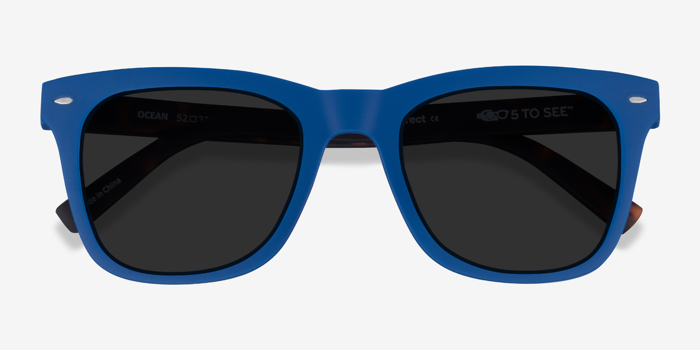 Ocean - Square Atlantic Blue & Warm Tortoise Frame Prescription ...