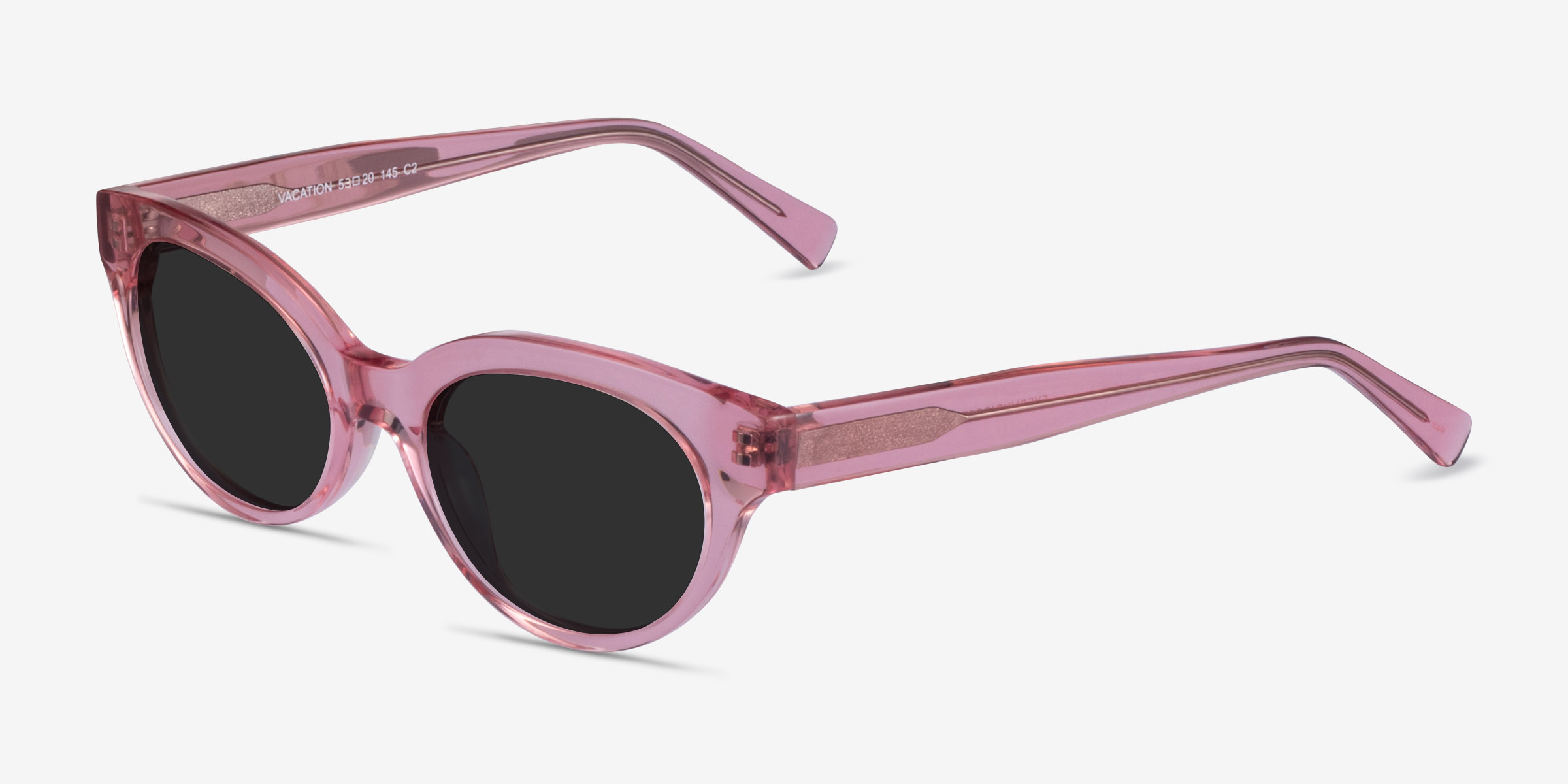 Vacation - Cat Eye Clear Pink Frame Sunglasses For Women | Eyebuydirect