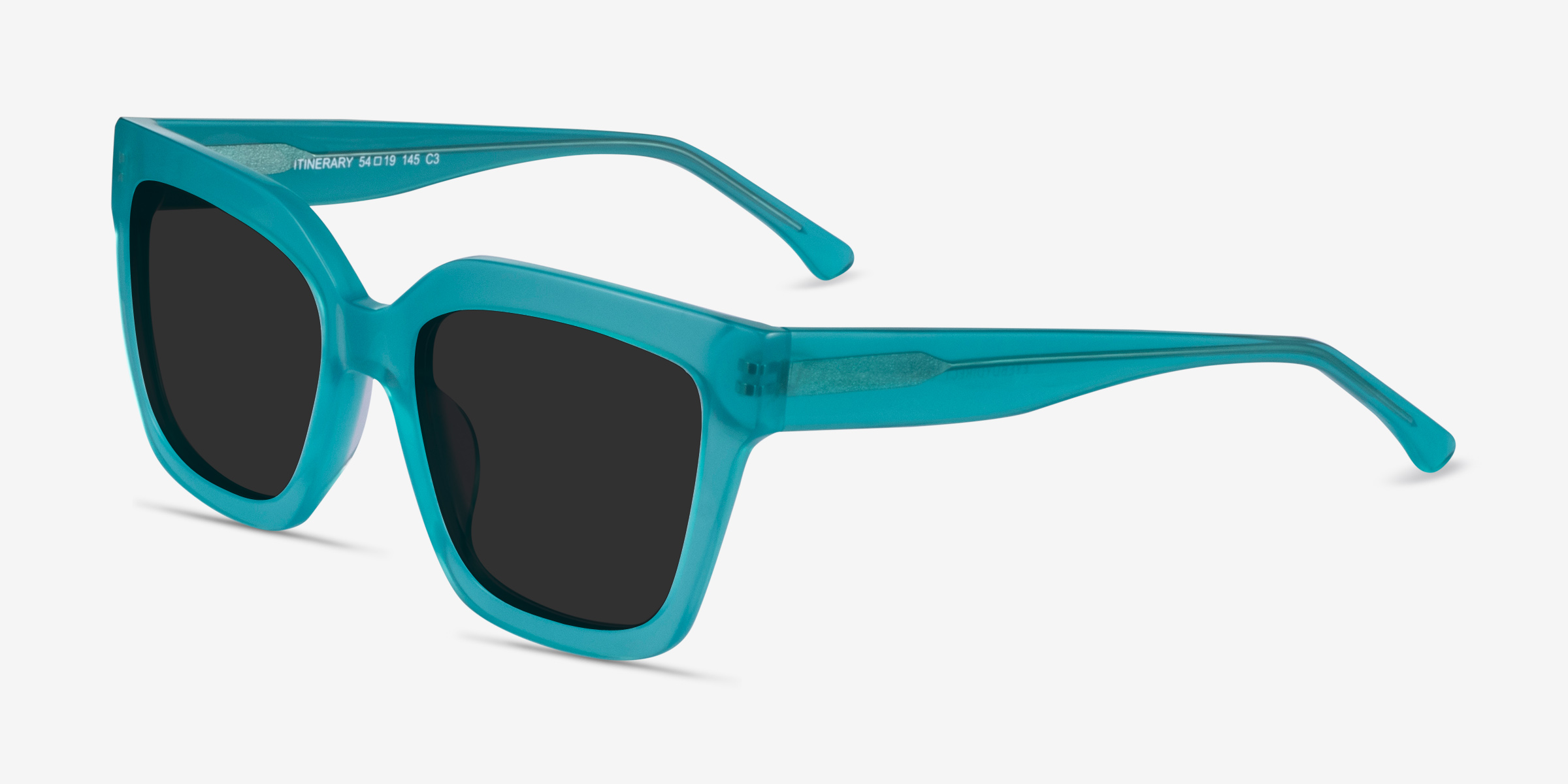 Itinerary - Square Turquoise Frame Prescription Sunglasses | Eyebuydirect