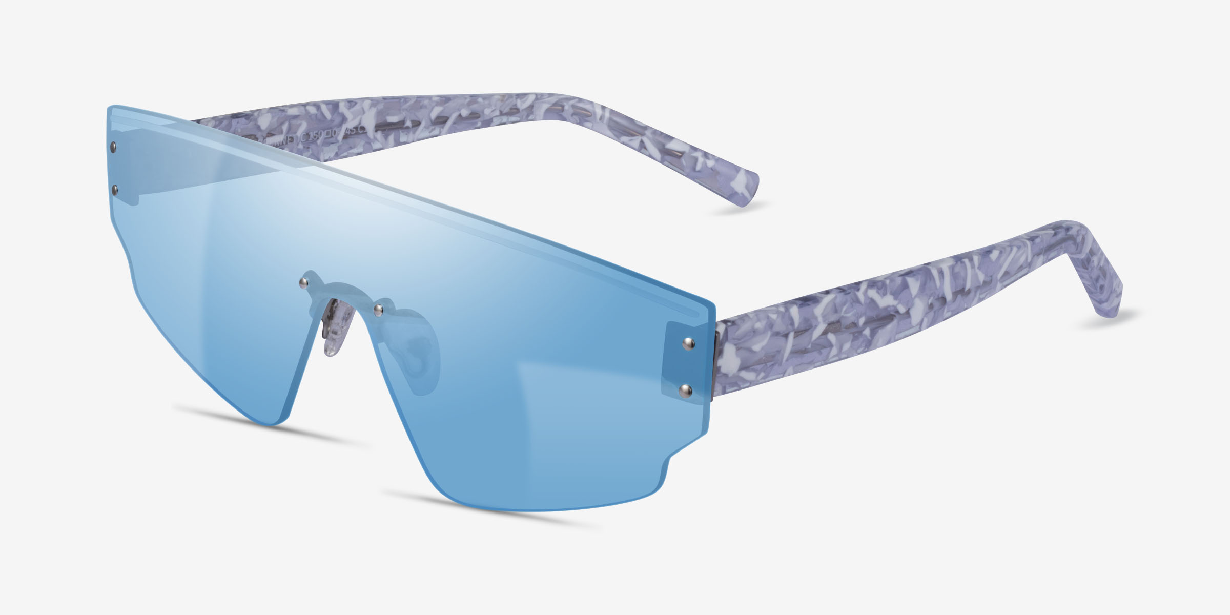 Cybernetic - Aviator Blue Floral Frame Sunglasses For Men | Eyebuydirect