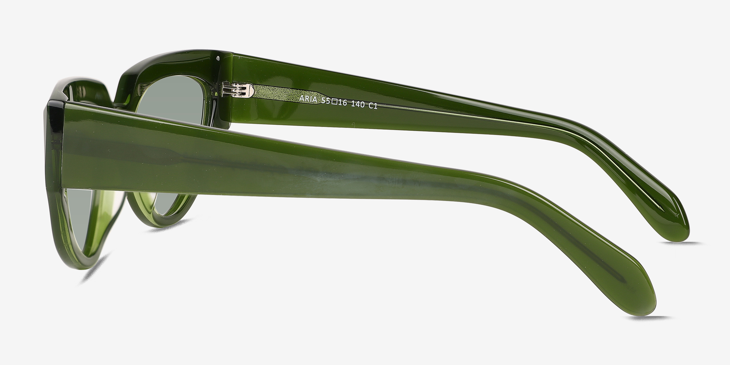 Aria - Cat Eye Bilayer Green Frame Sunglasses For Women | Eyebuydirect