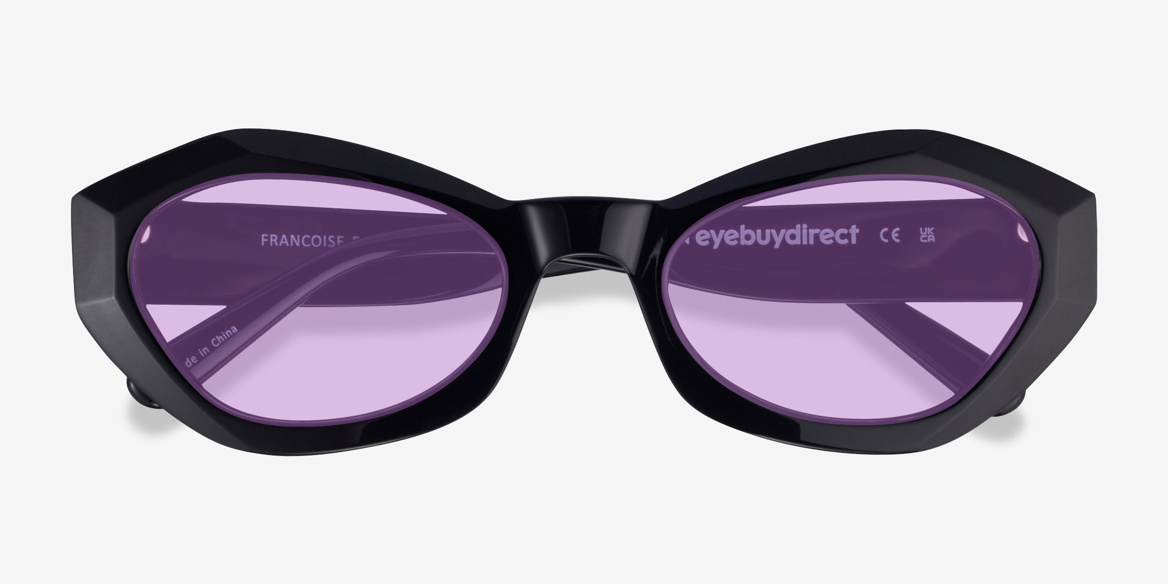 Francoise - Cat Eye Black Frame Prescription Sunglasses | Eyebuydirect