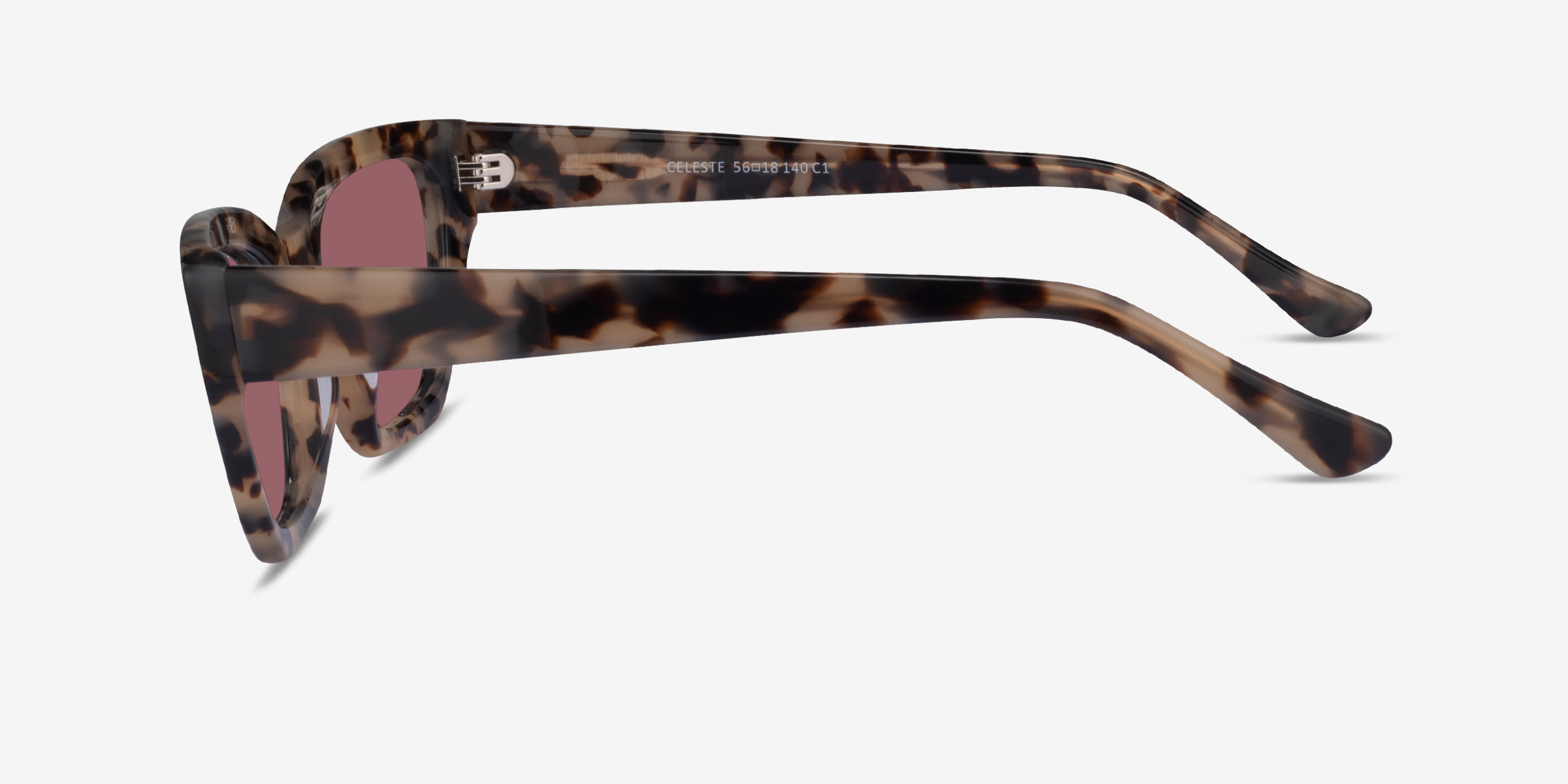 Celeste - Cat Eye Ivory Tortoise Frame Sunglasses For Women | Eyebuydirect