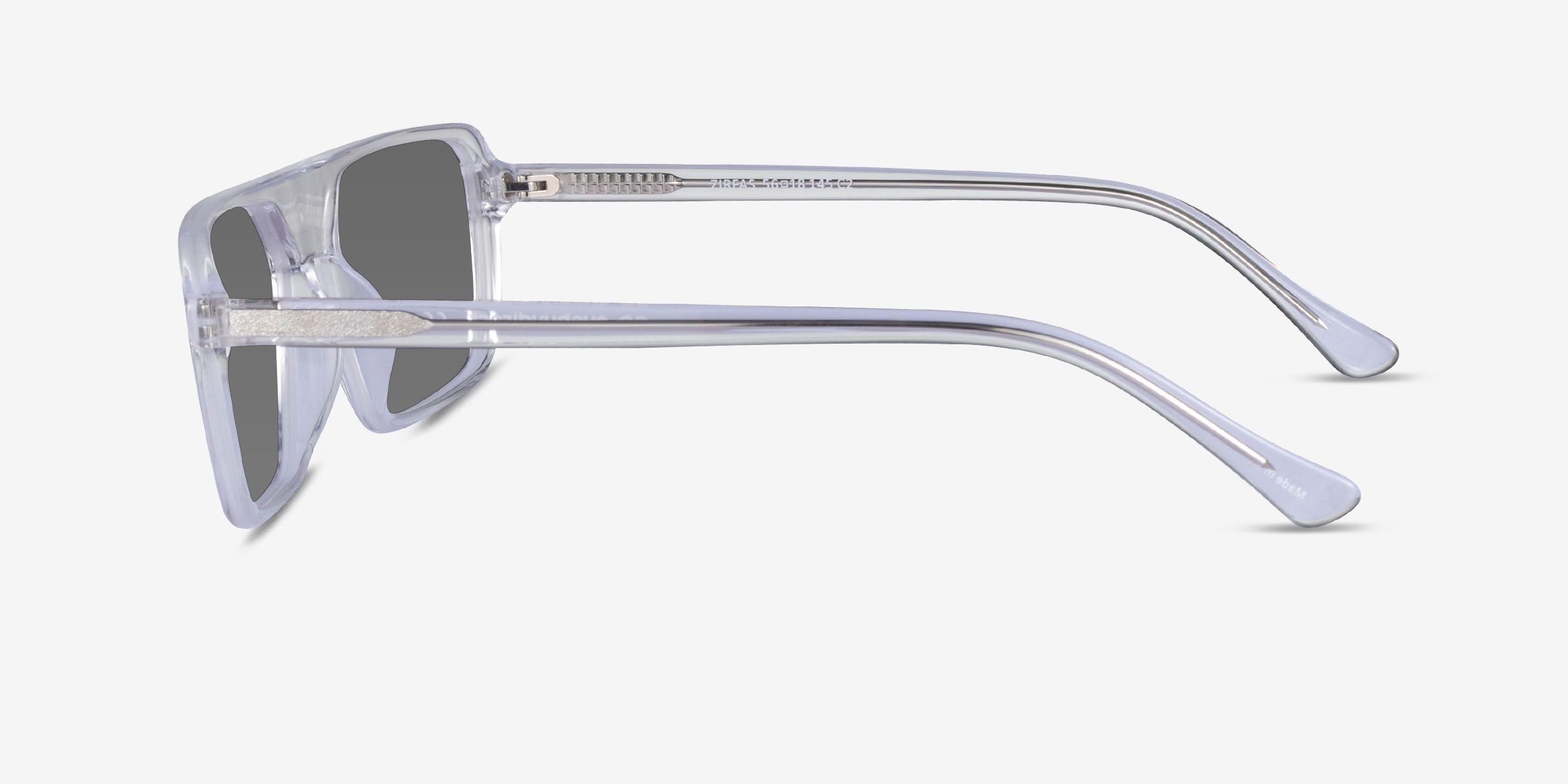 Zirfas - Aviator Crystal Clear Frame Prescription Sunglasses | Eyebuydirect