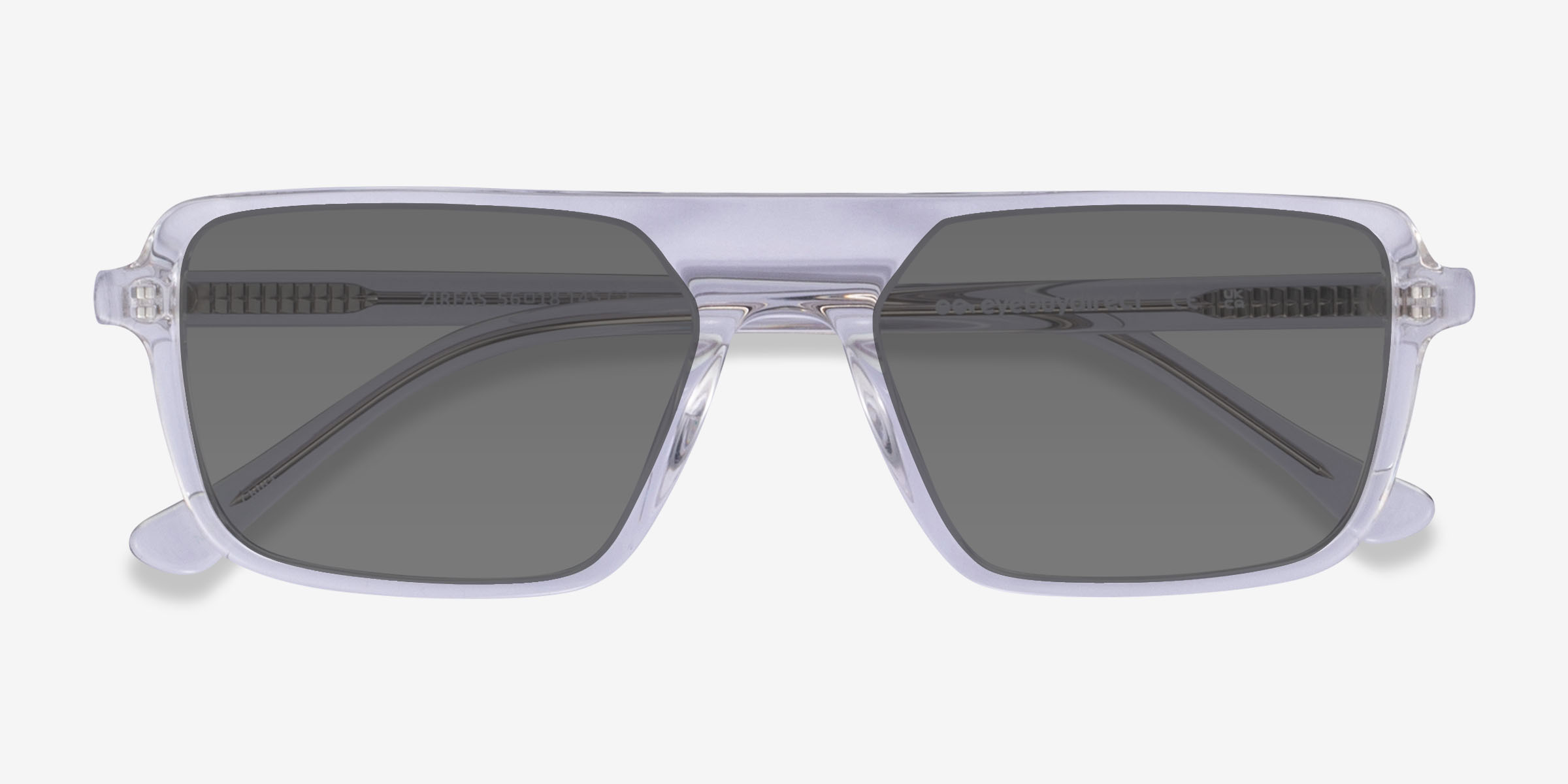 Zirfas - Aviator Crystal Clear Frame Prescription Sunglasses | Eyebuydirect