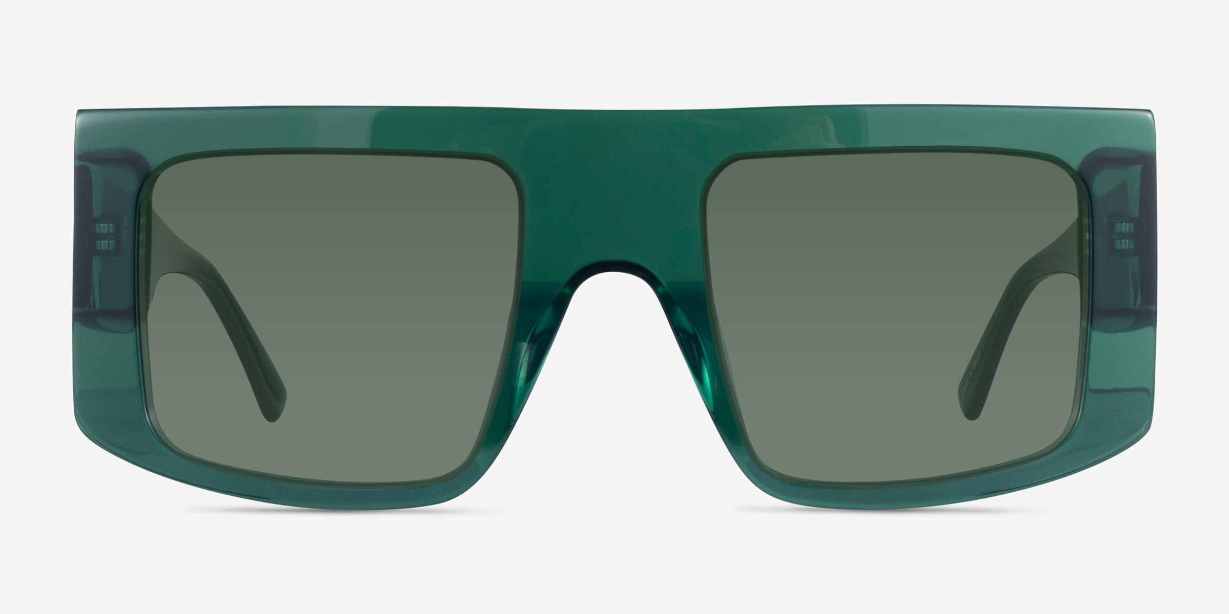 Elias - Square Green Frame Prescription Sunglasses | Eyebuydirect