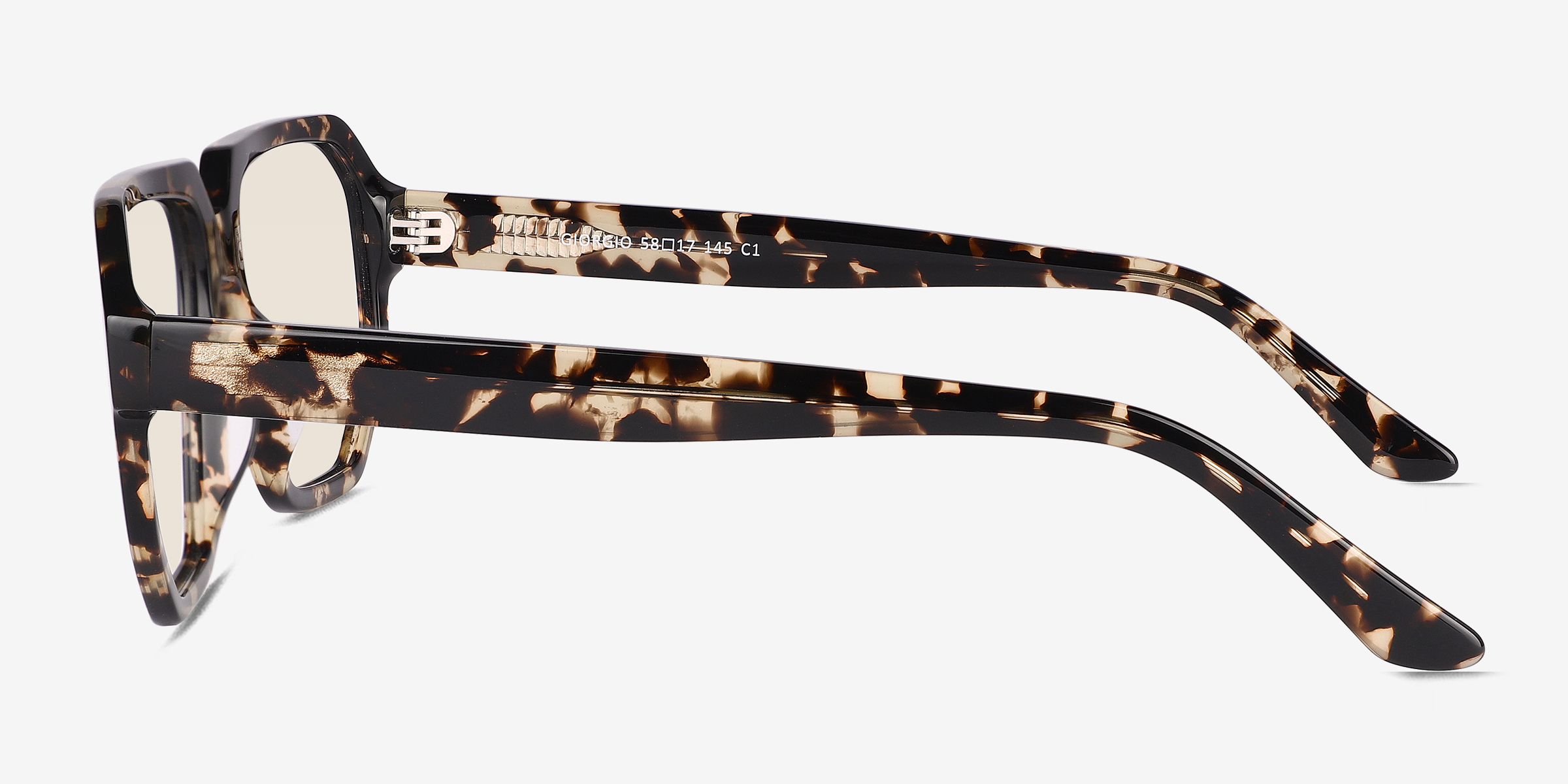 Giorgio - Square Spotty Tortoise Frame Sunglasses For Men | Eyebuydirect