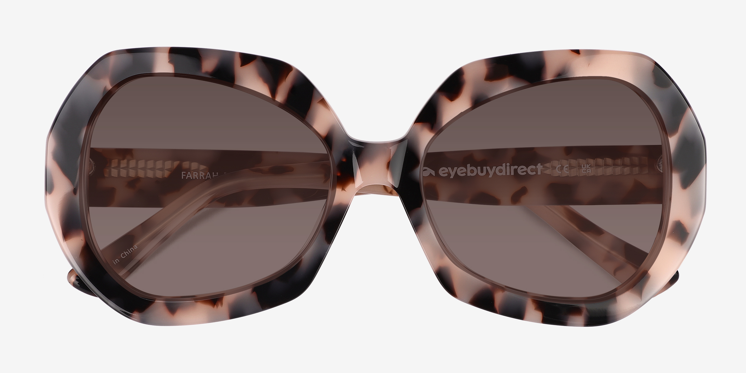 Farrah - Cat Eye Ivory Tortoise Frame Sunglasses For Women | Eyebuydirect