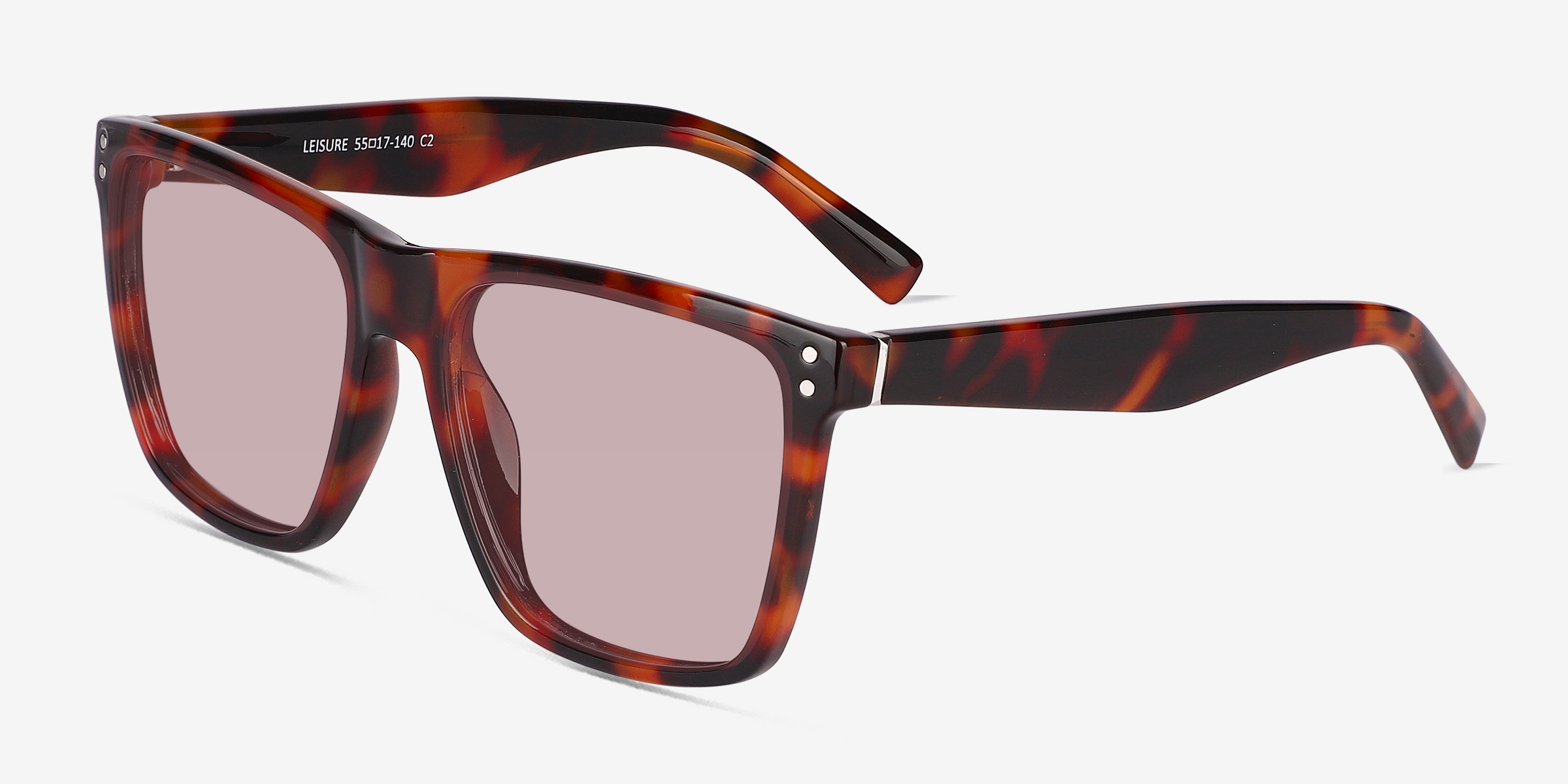 Leisure - Square Dark Tortoise Frame Prescription Sunglasses | Eyebuydirect