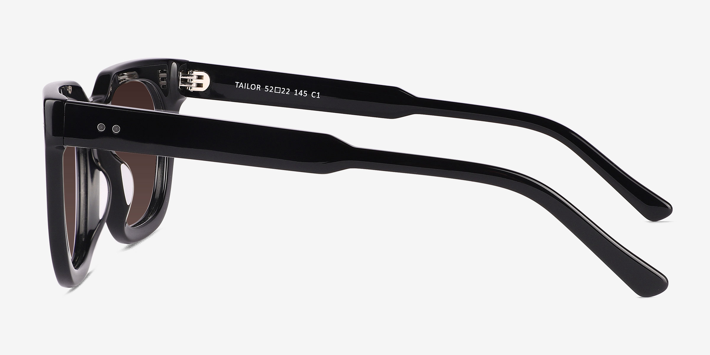 Tailor - Square Black Frame Prescription Sunglasses | Eyebuydirect