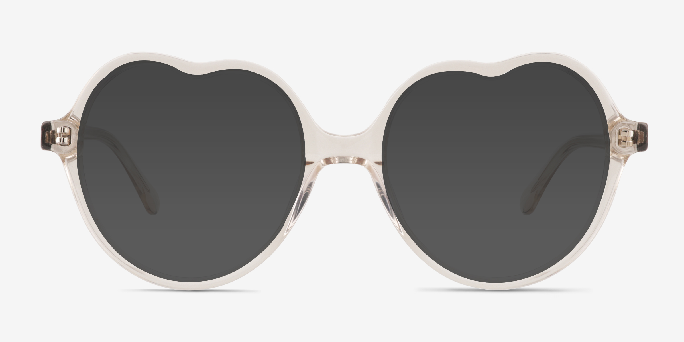 Amora - Heart Crystal Brown Frame Sunglasses For Women | Eyebuydirect