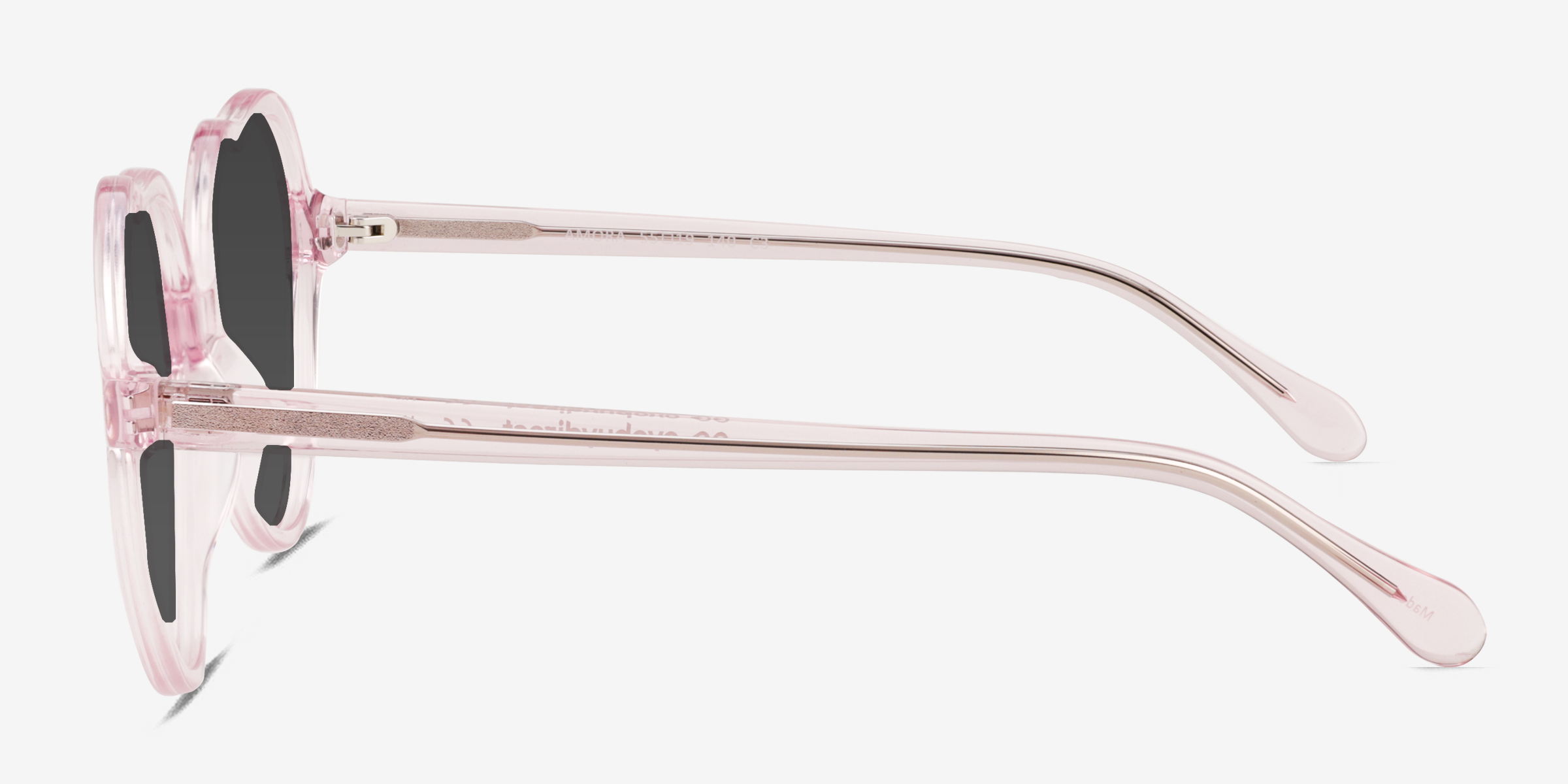 Amora - Heart Crystal Light Pink Frame Sunglasses For Women | Eyebuydirect