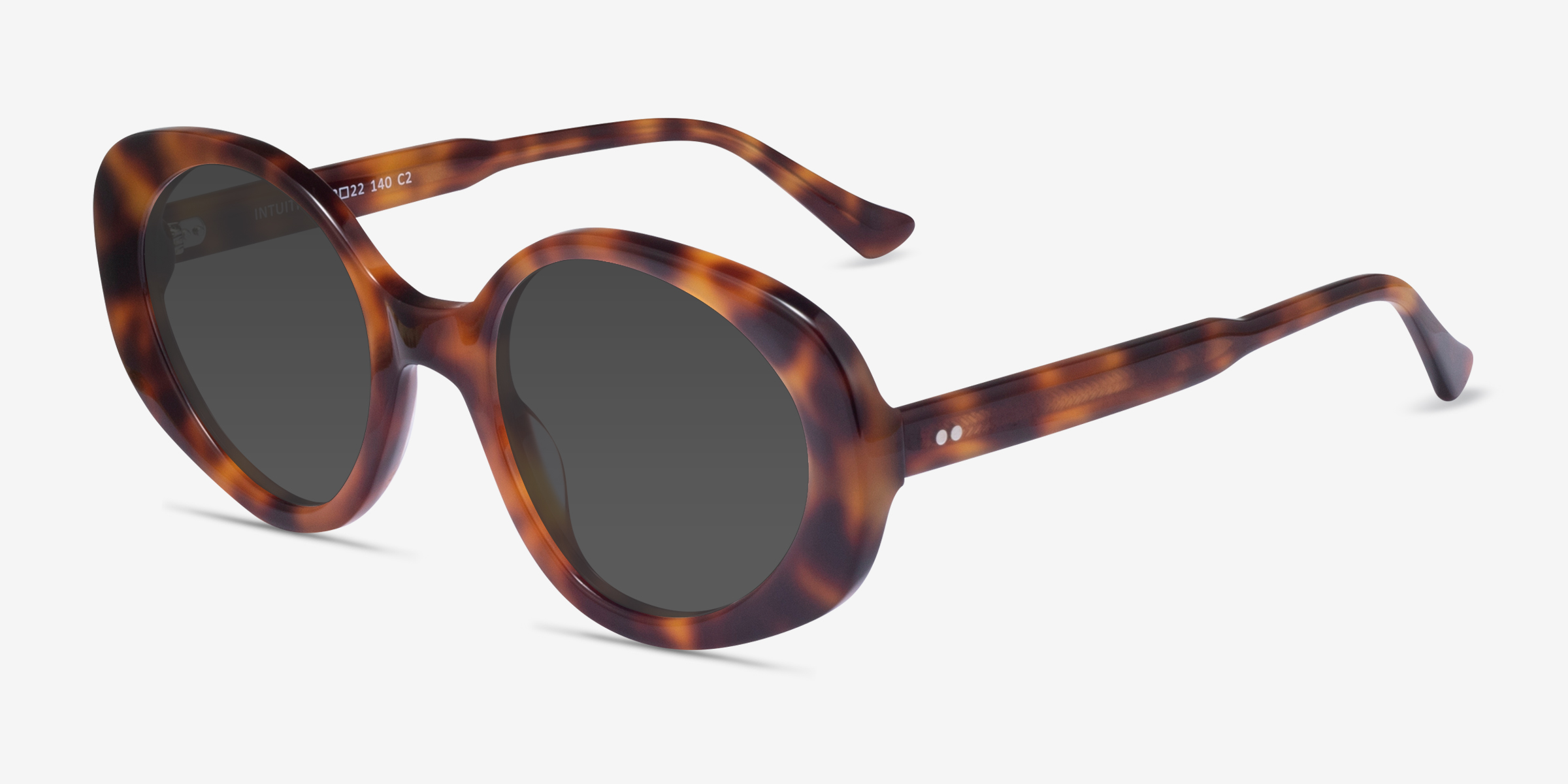 Intuition - Oval Tortoise Frame Sunglasses For Women | Eyebuydirect