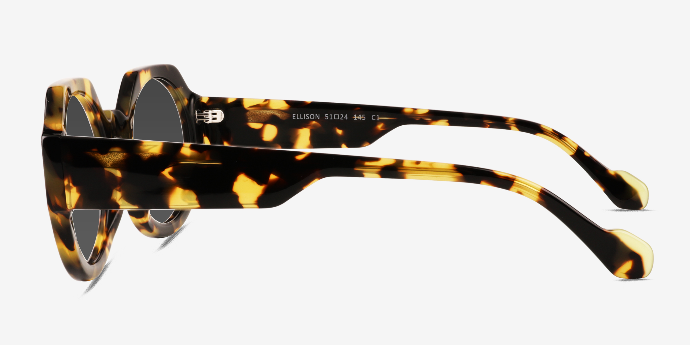 Ellison - Round Spotty Tortoise Frame Prescription Sunglasses ...