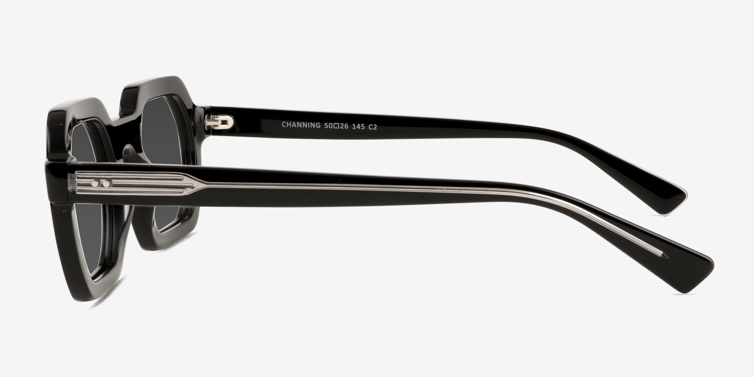 Channing - Square Black Frame Sunglasses For Men | Eyebuydirect