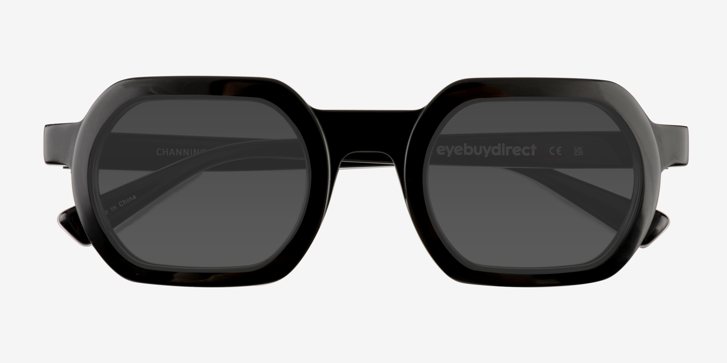Channing - Square Black Frame Sunglasses For Men | Eyebuydirect