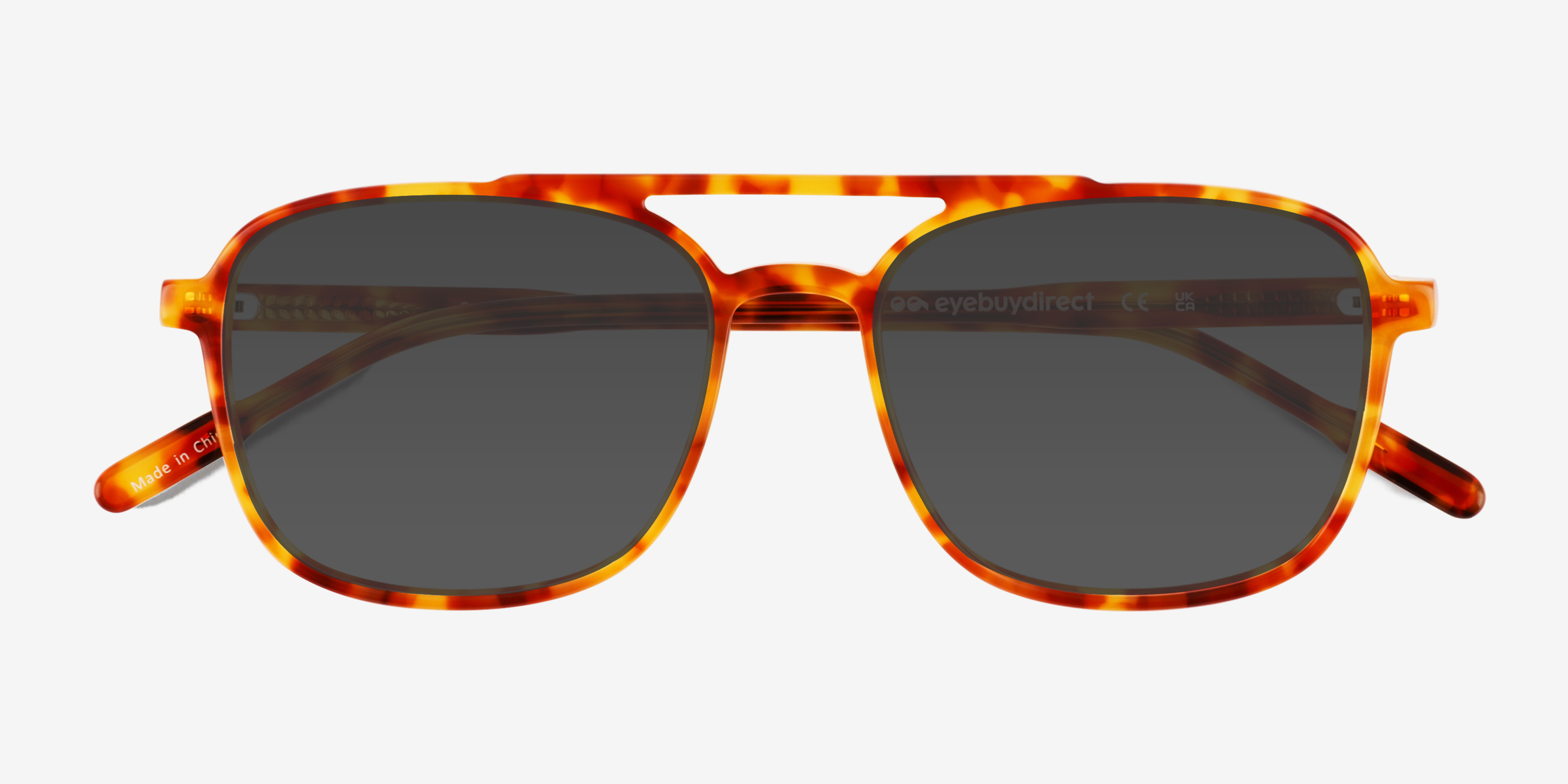 Cam - Aviator Orange Tortoise Frame Prescription Sunglasses | Eyebuydirect