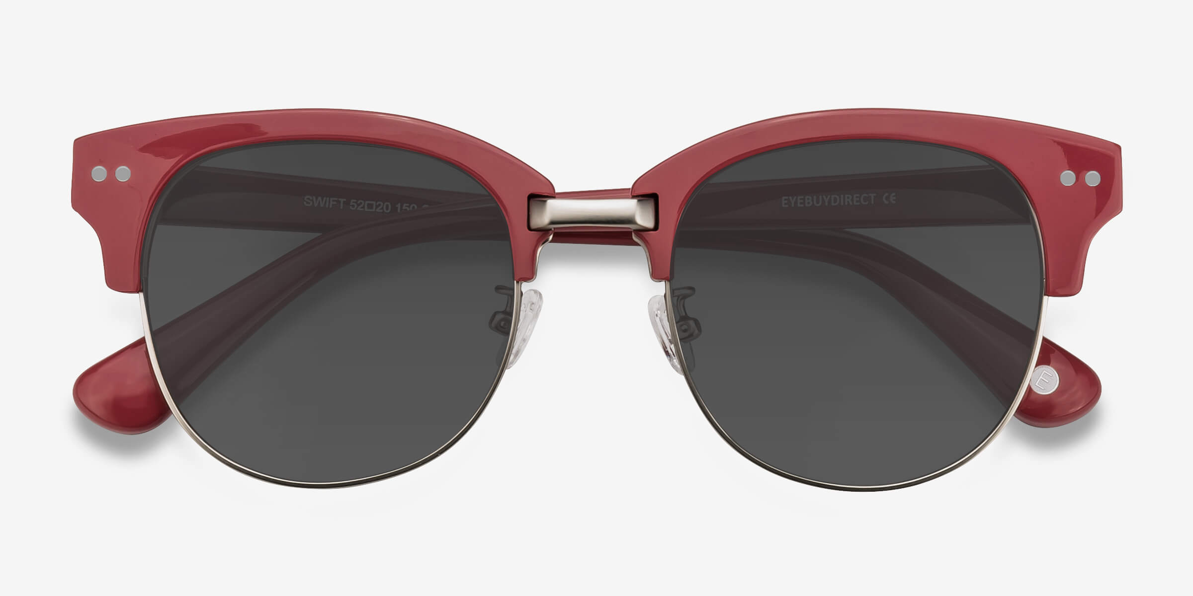 Swift - Square Red Frame Sunglasses For Women | Eyebuydirect