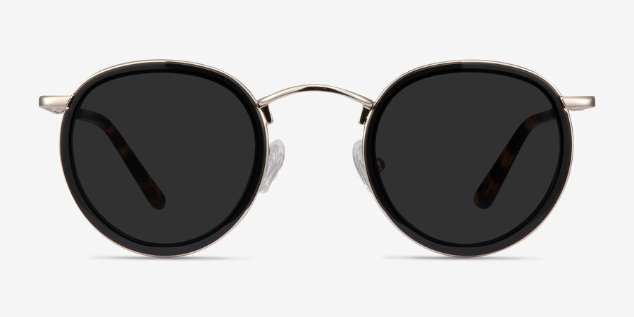 Rollin - Round Black Frame Prescription Sunglasses | Eyebuydirect