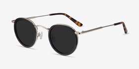 Rollin - Round Black Frame Prescription Sunglasses | Eyebuydirect