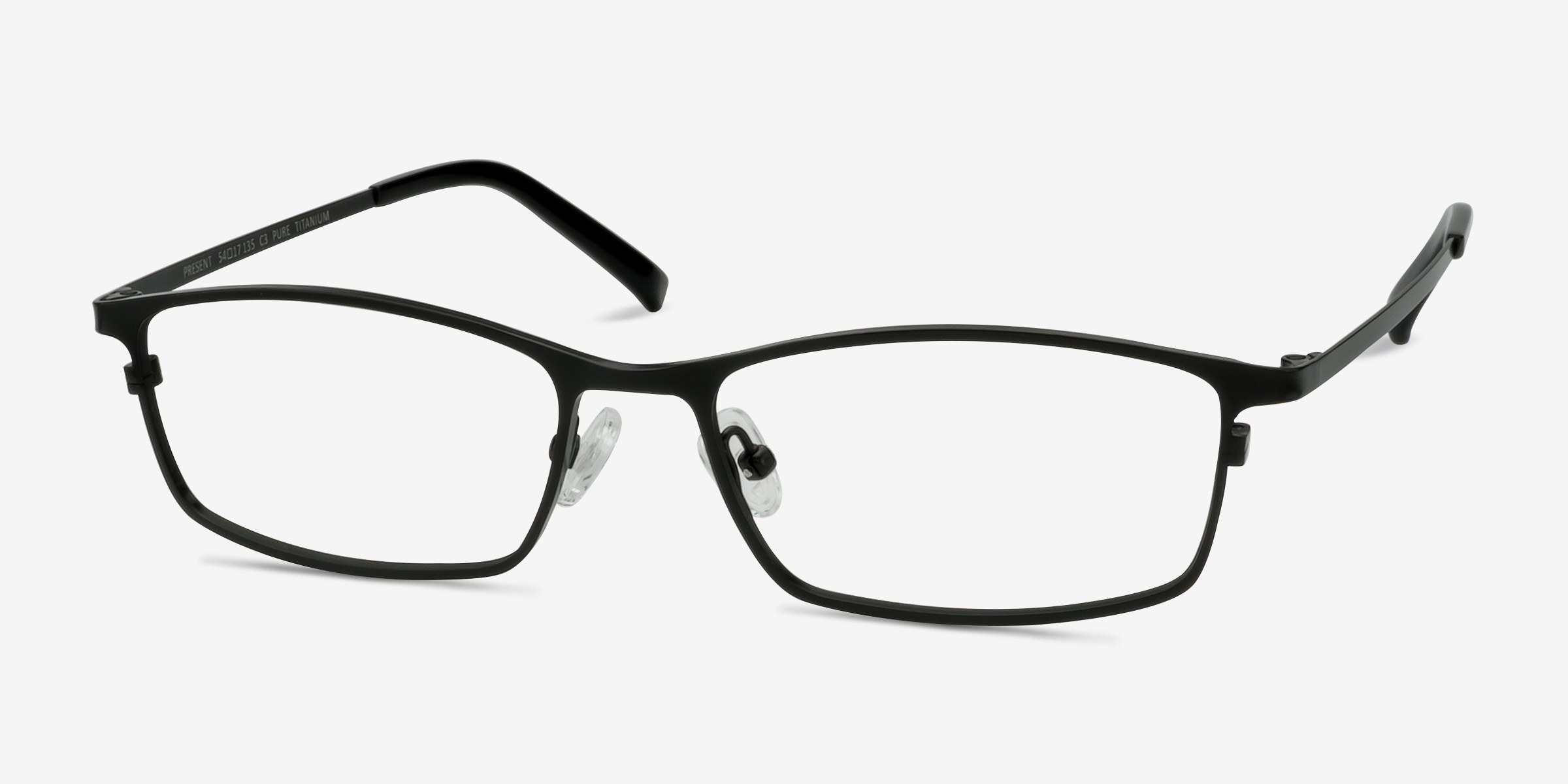 Present Rectangle Black Full Rim Eyeglasses Eyebuydirect