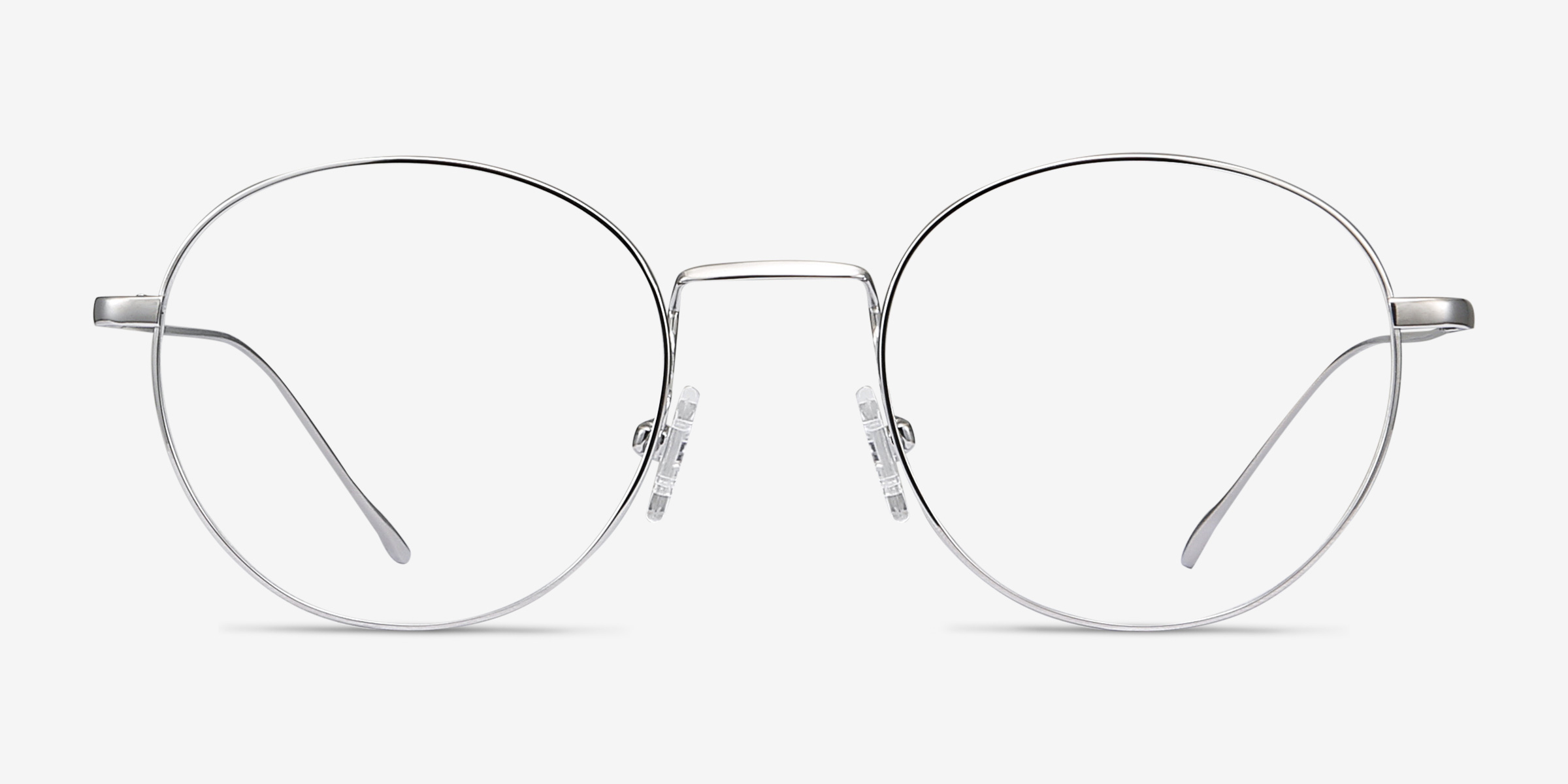 Aegis Round Silver Full Rim Eyeglasses | Eyebuydirect