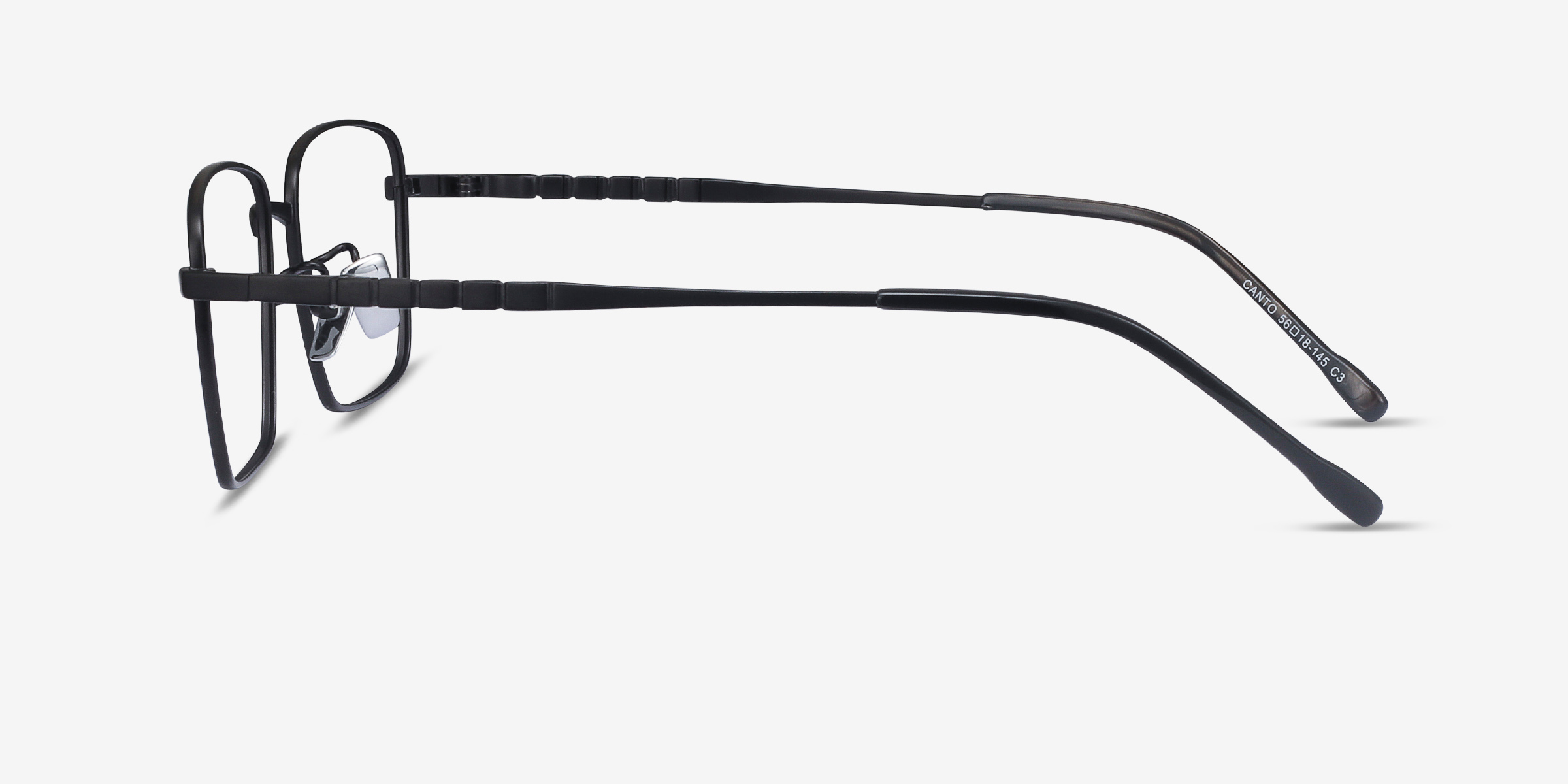 Canto Rectangle Black Glasses for Men | Eyebuydirect