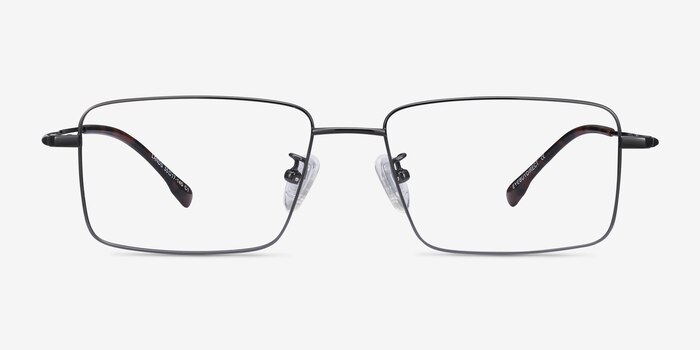 Lands Rectangle Gunmetal Full Rim Eyeglasses | Eyebuydirect