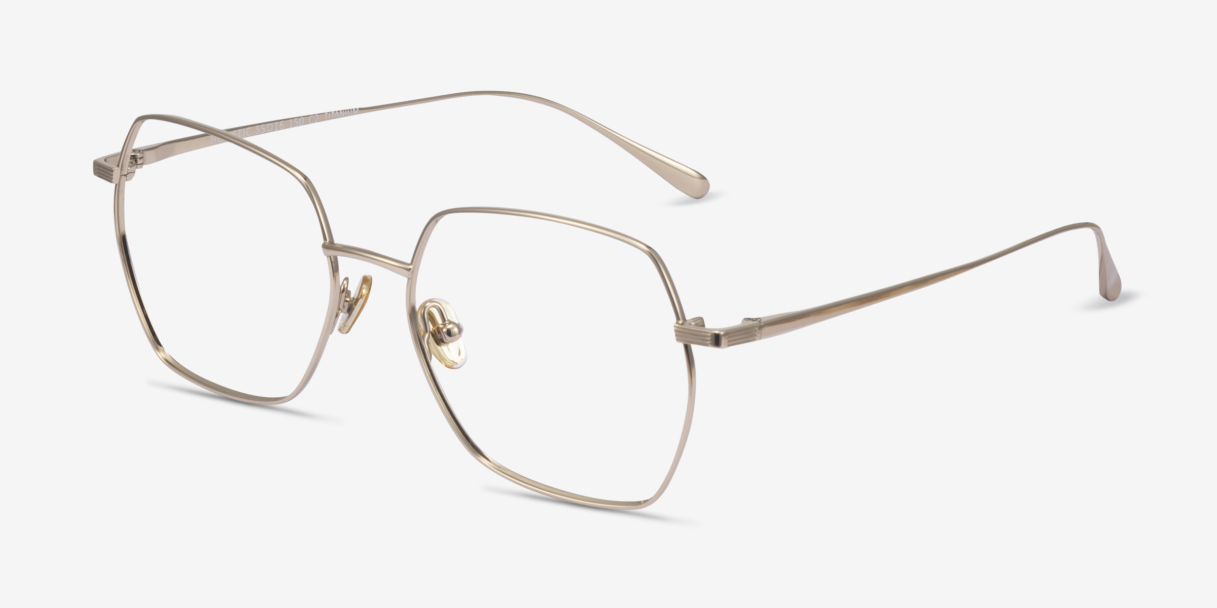 Holistic Square Gold Full Rim Eyeglasses | Eyebuydirect