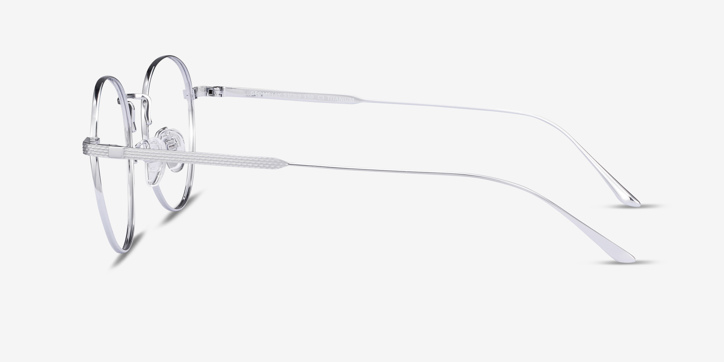 Geometry Round Silver Full Rim Eyeglasses | Eyebuydirect
