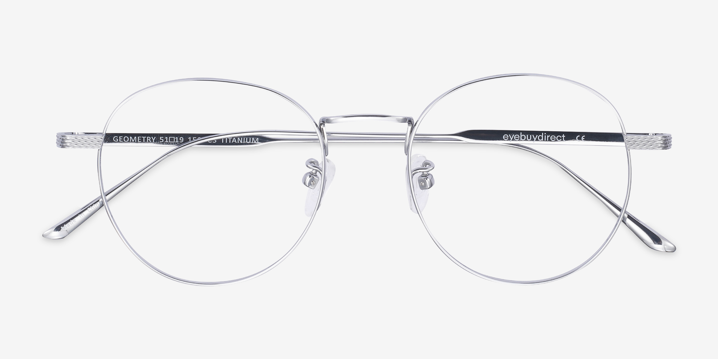 Geometry Round Silver Full Rim Eyeglasses | Eyebuydirect