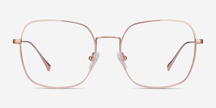 Meteor Square Rose Gold Full Rim Eyeglasses | Eyebuydirect