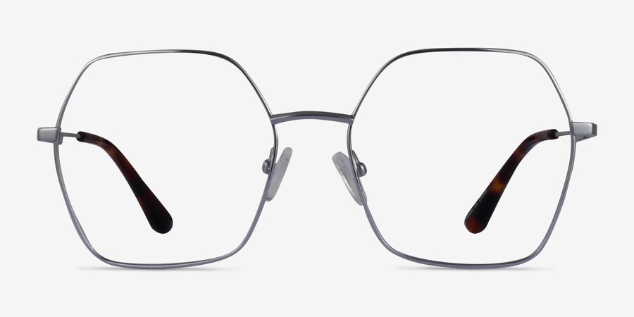 Elixir Geometric Silver Full Rim Eyeglasses | Eyebuydirect Canada
