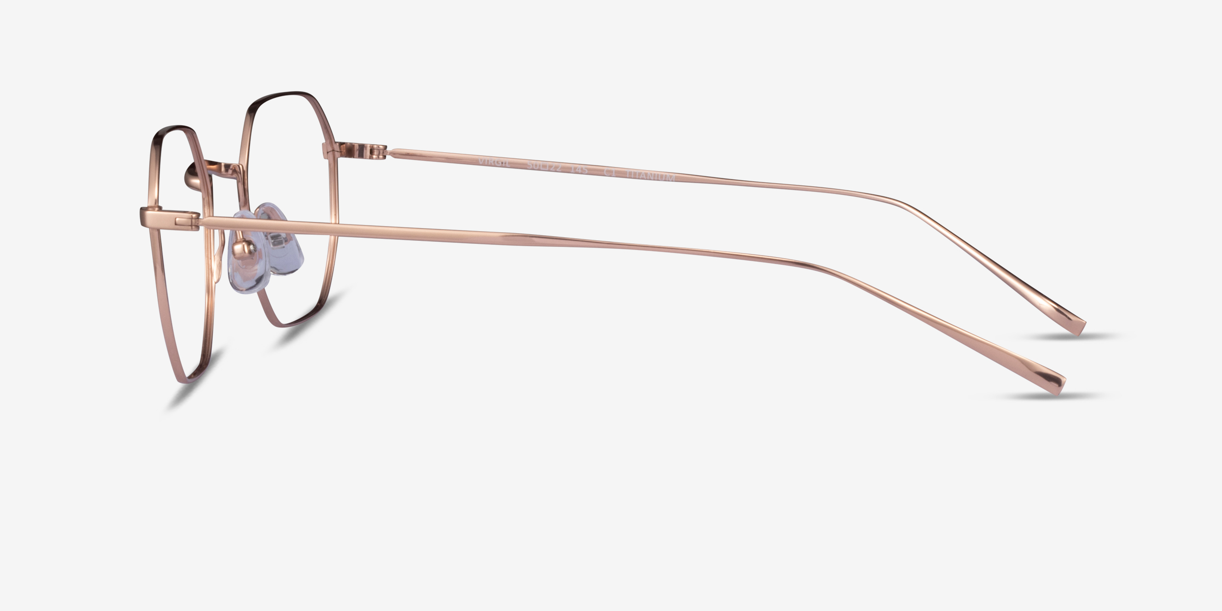 Virgil Geometric Rose Gold Full Rim Eyeglasses | Eyebuydirect