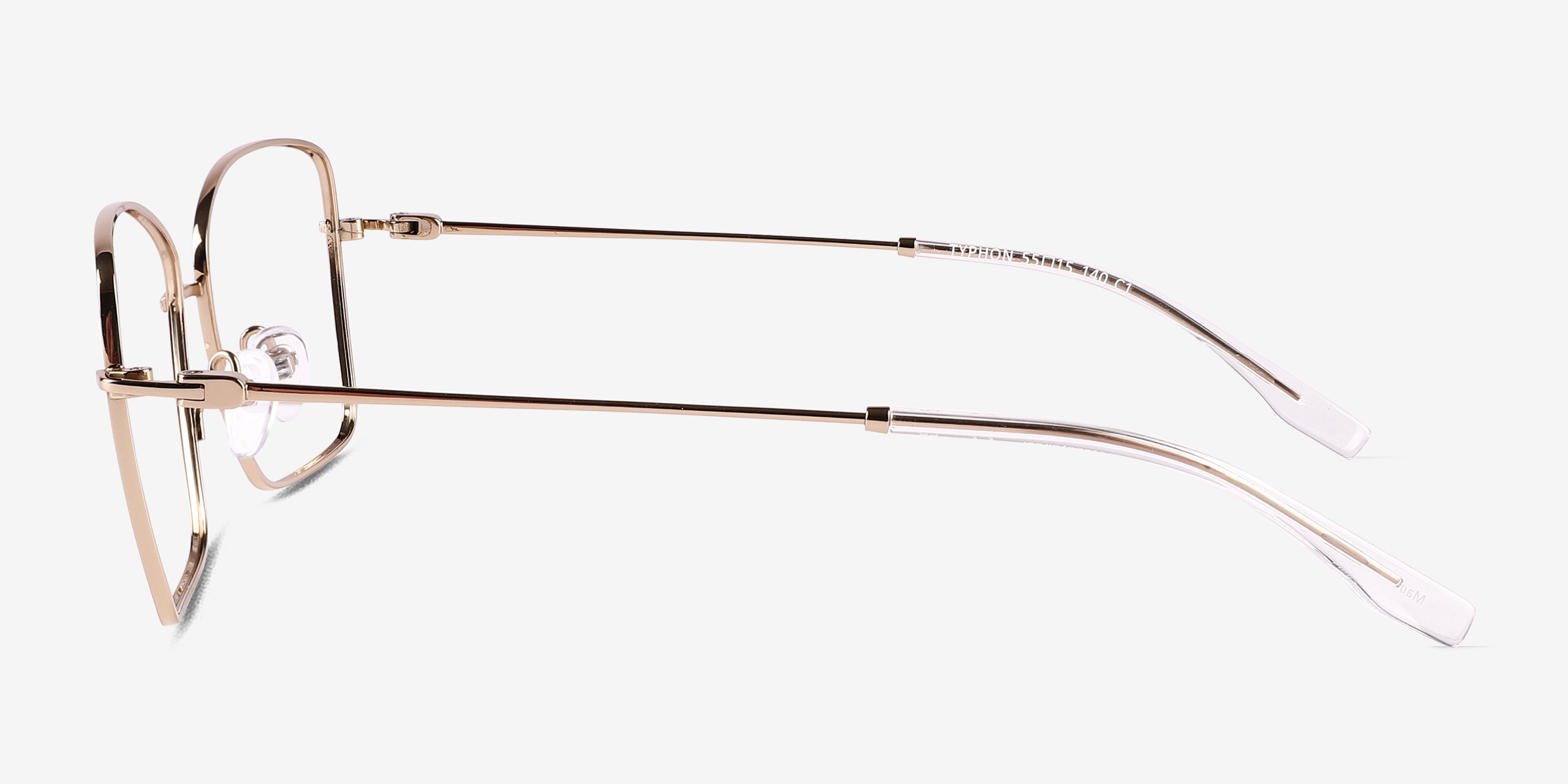 Typhon Cat Eye Shiny Gold Full Rim Eyeglasses | Eyebuydirect