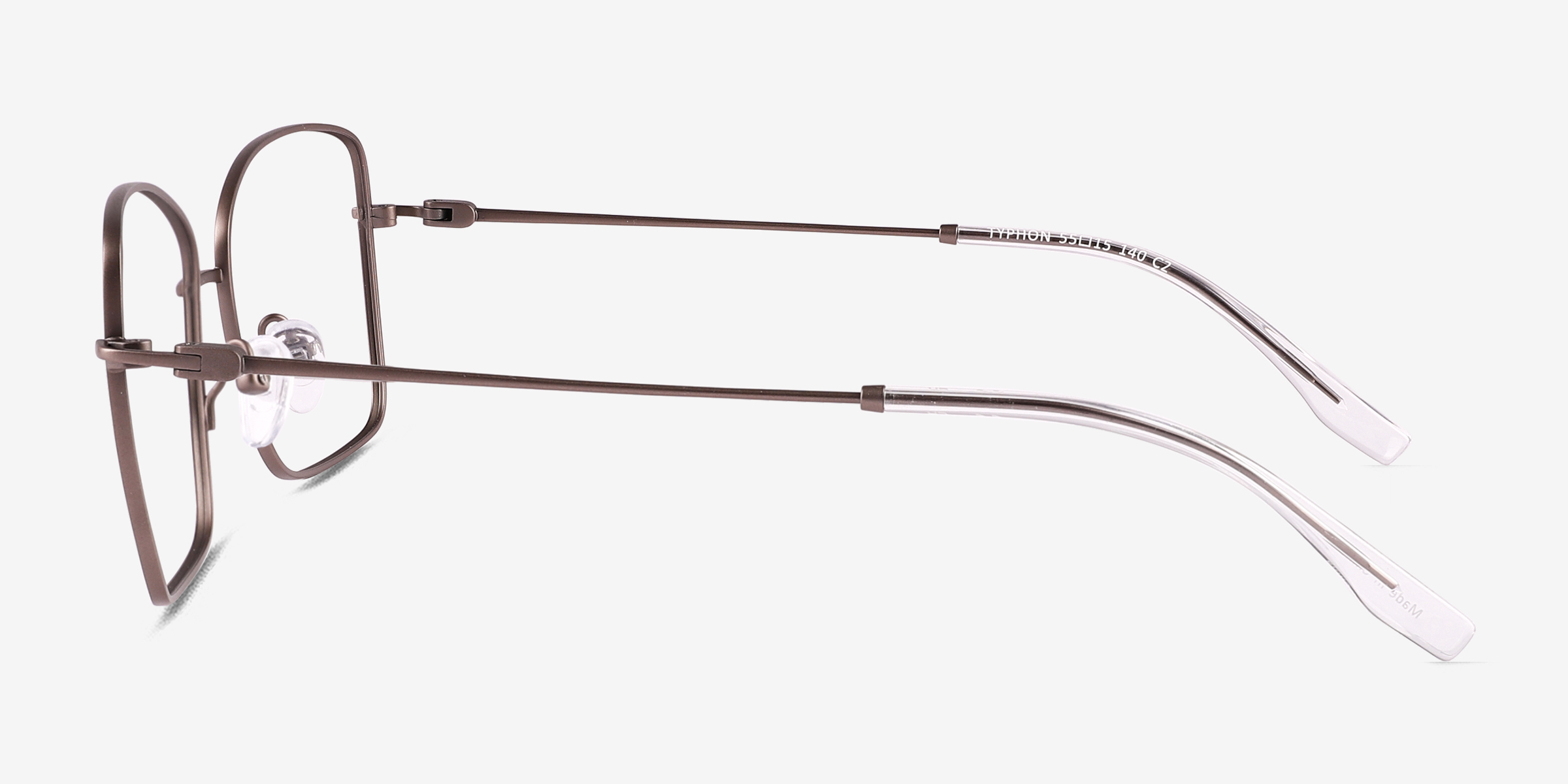 Typhon Cat Eye Matte Silver Full Rim Eyeglasses | Eyebuydirect