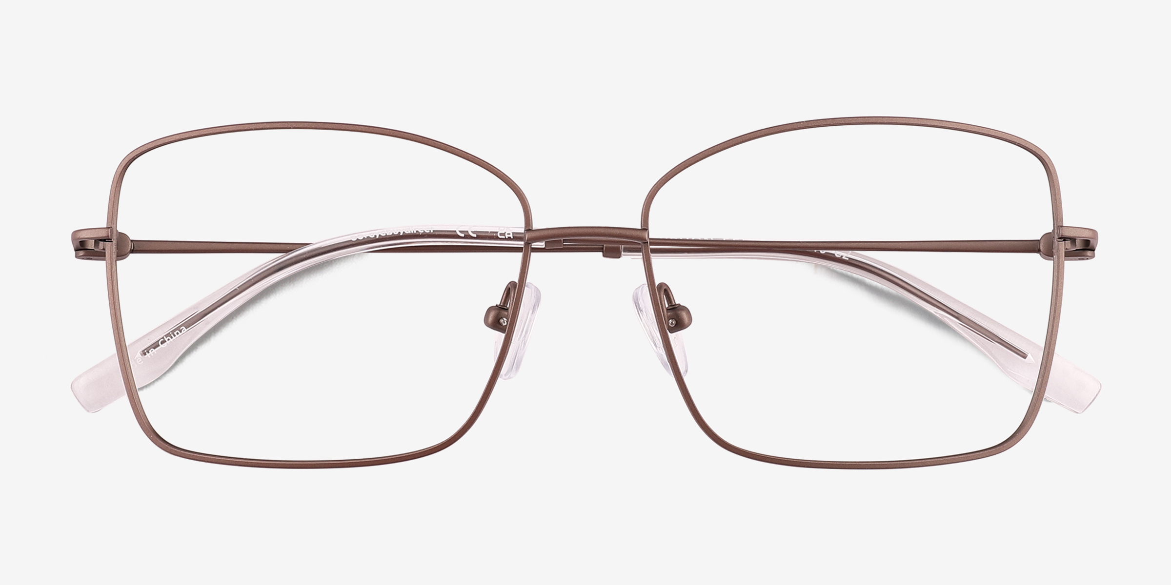Typhon Cat Eye Matte Silver Full Rim Eyeglasses | Eyebuydirect