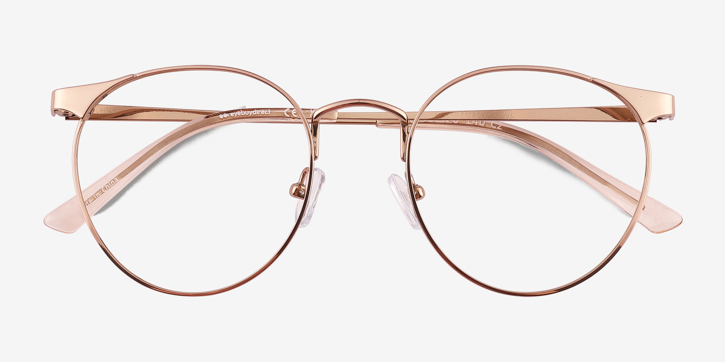 Alsie Round Rose Gold Full Rim Eyeglasses | Eyebuydirect
