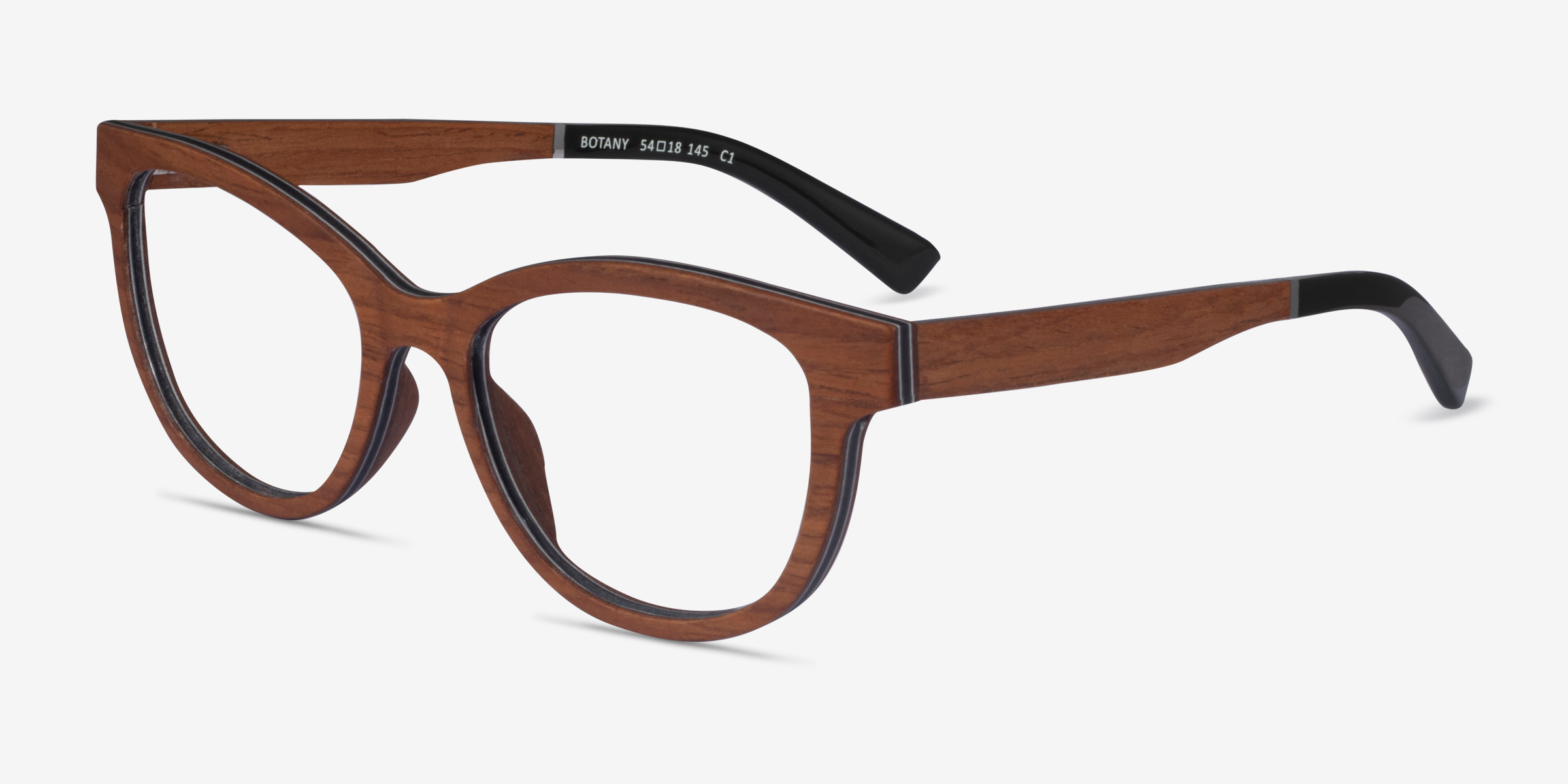 Botany Cat Eye Light Wood Glasses for Women | Eyebuydirect