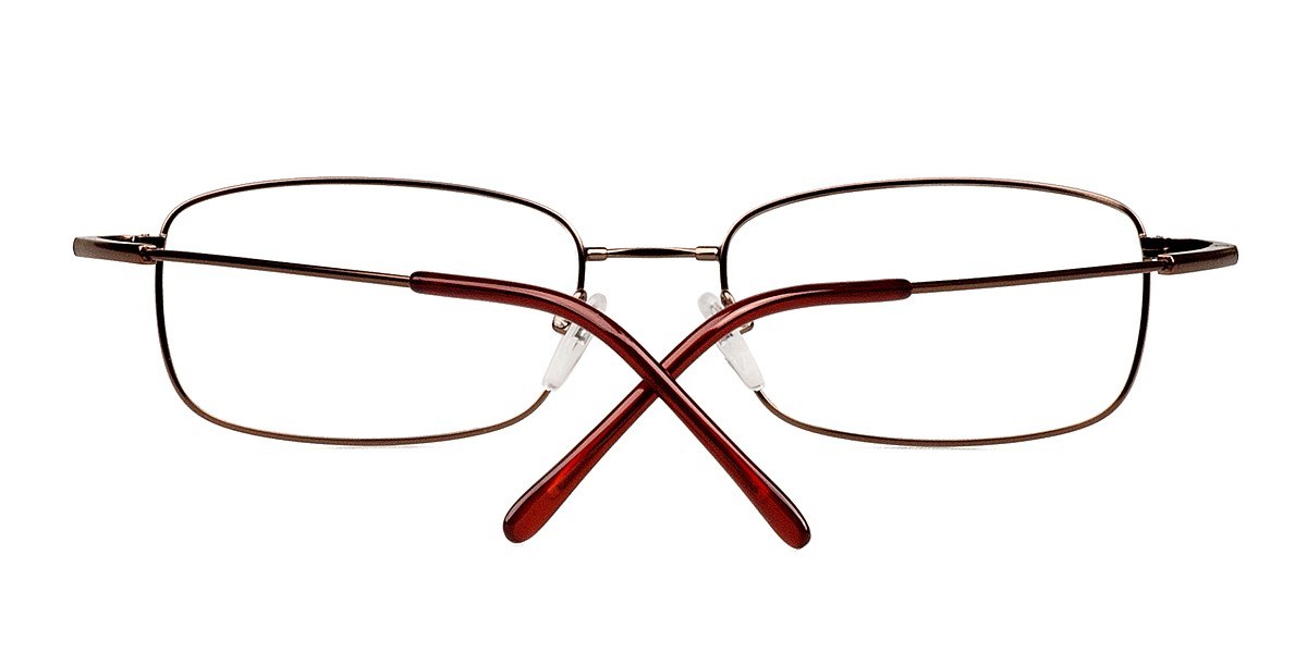 Braiden Rectangle Brown Glasses for Men | Eyebuydirect