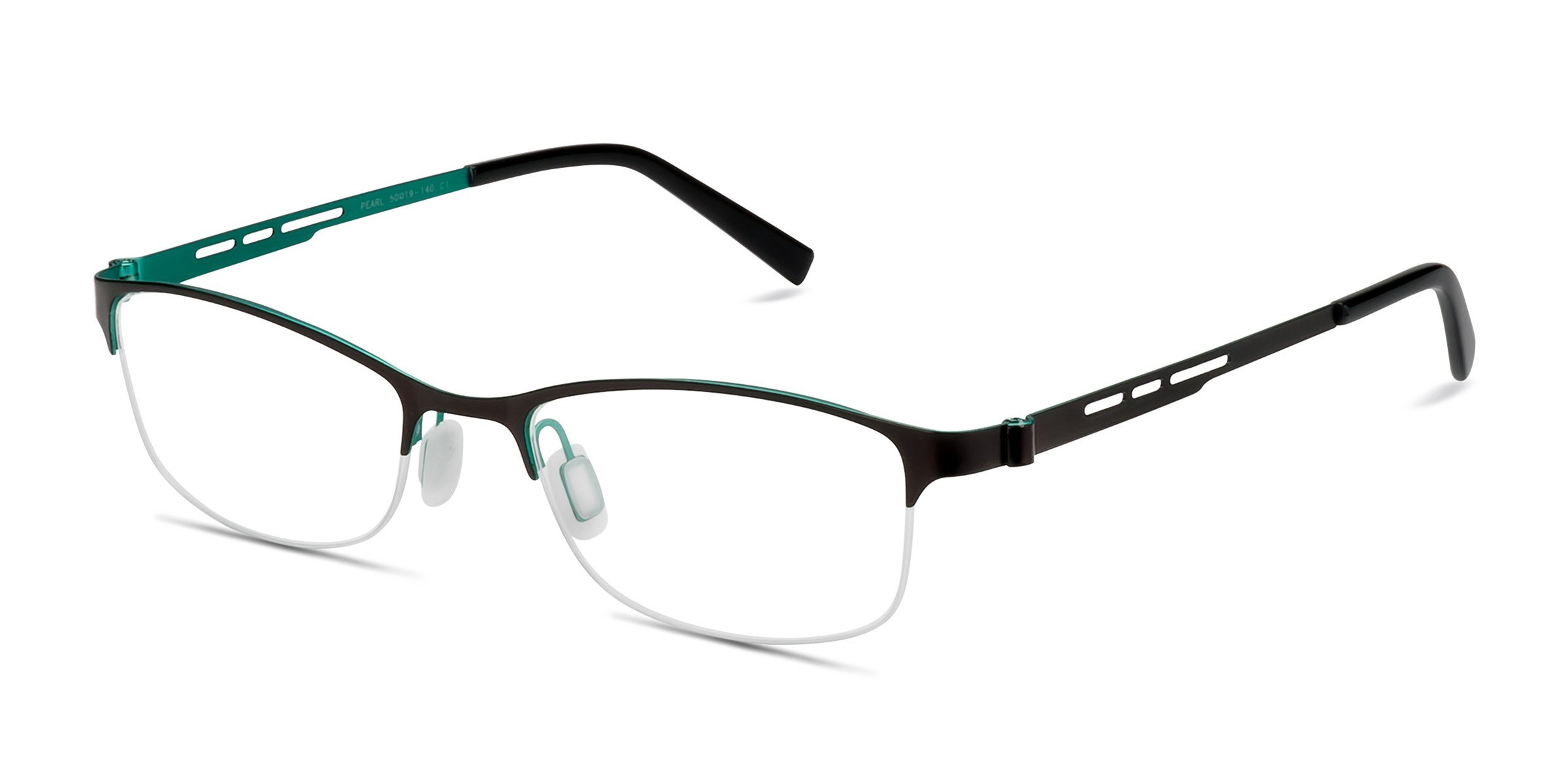 Pearl Rectangle Brown Semi Rimless Eyeglasses | Eyebuydirect