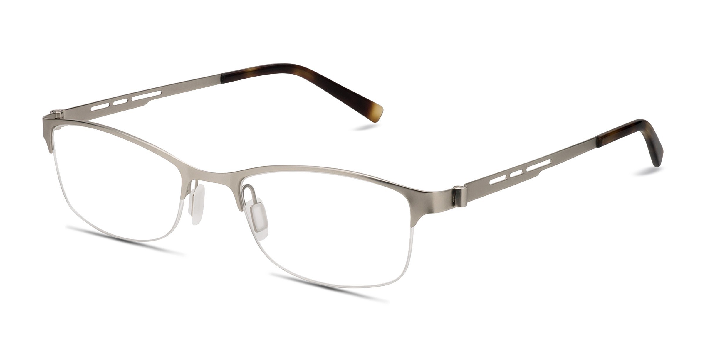 Pearl Rectangle Silver Semi Rimless Eyeglasses Eyebuydirect