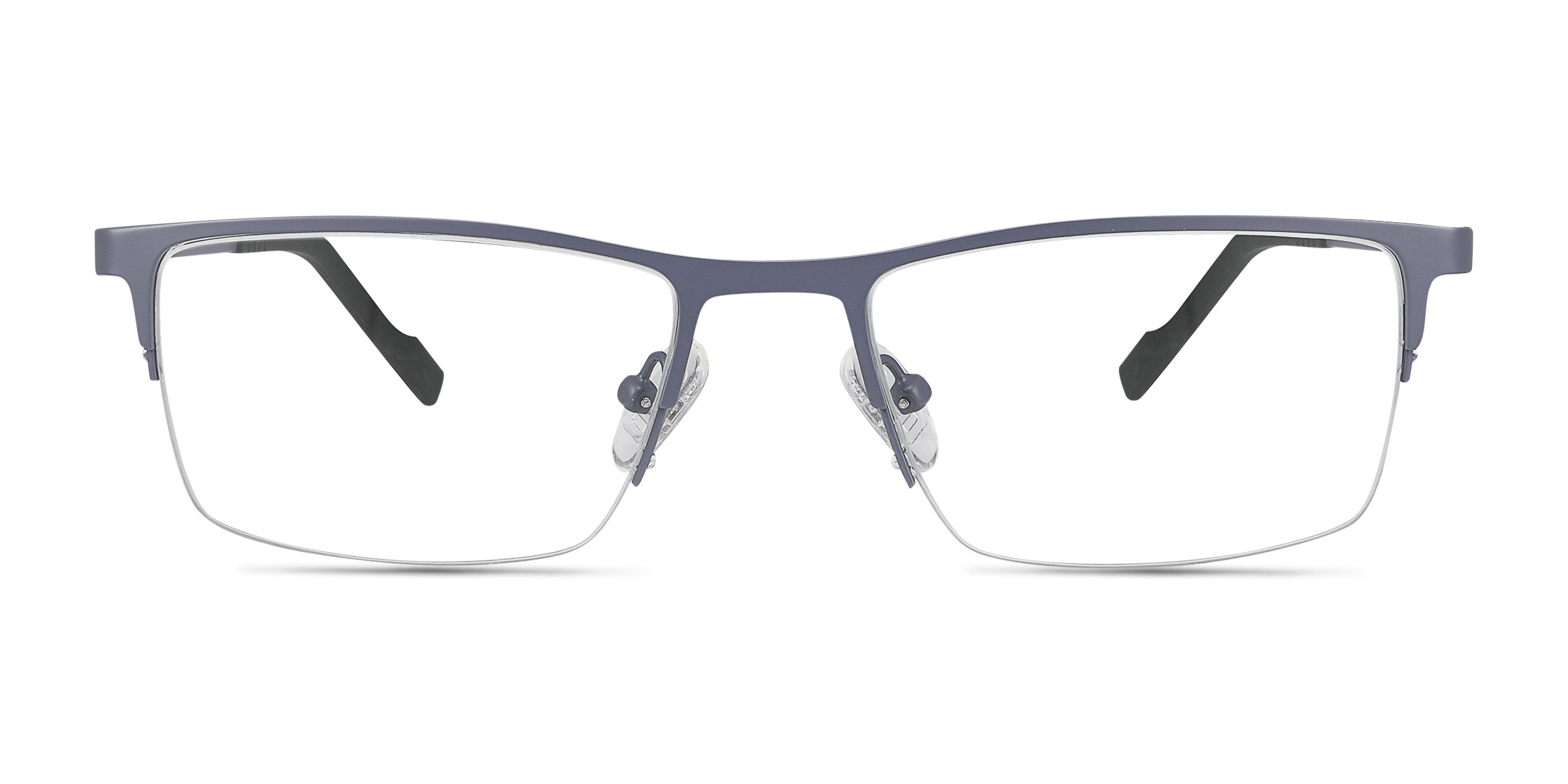 Variable Rectangle Gray Semi Rimless Eyeglasses | Eyebuydirect