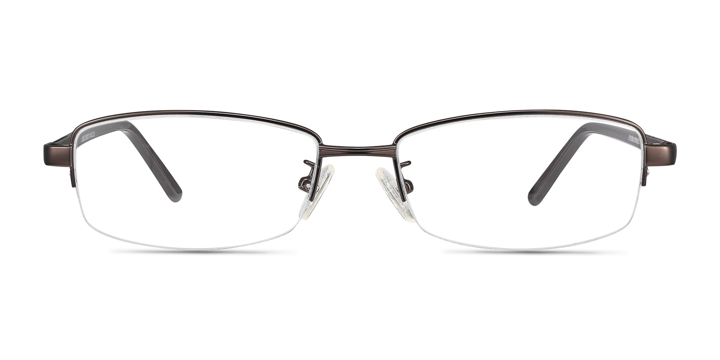 Limit Rectangle Bronze Semi Rimless Eyeglasses | Eyebuydirect
