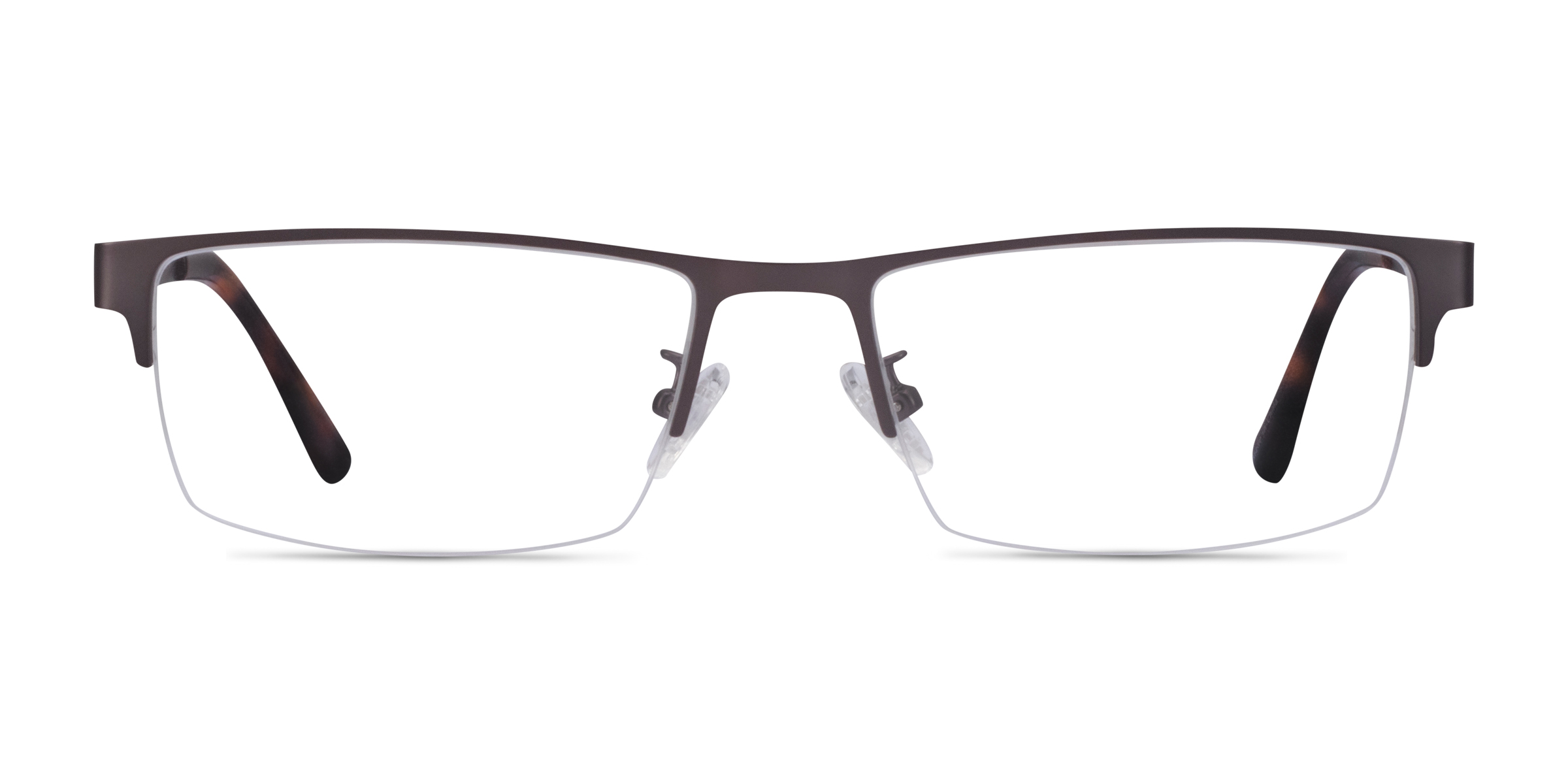 Travis Rectangle Gunmetal Glasses for Men | Eyebuydirect