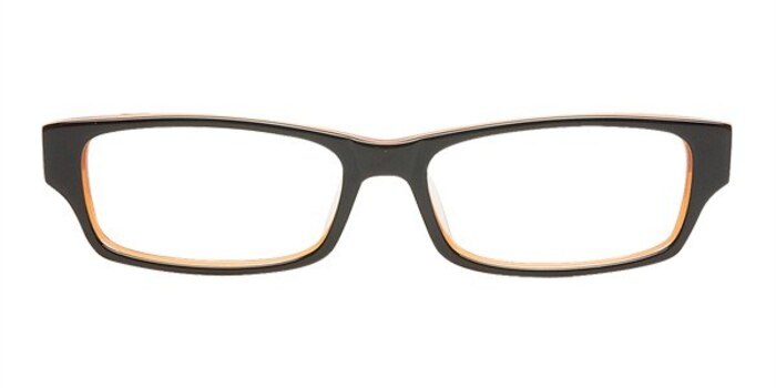 Dieppe Rectangle Black And Brown Full Rim Eyeglasses Eyebuydirect Canada